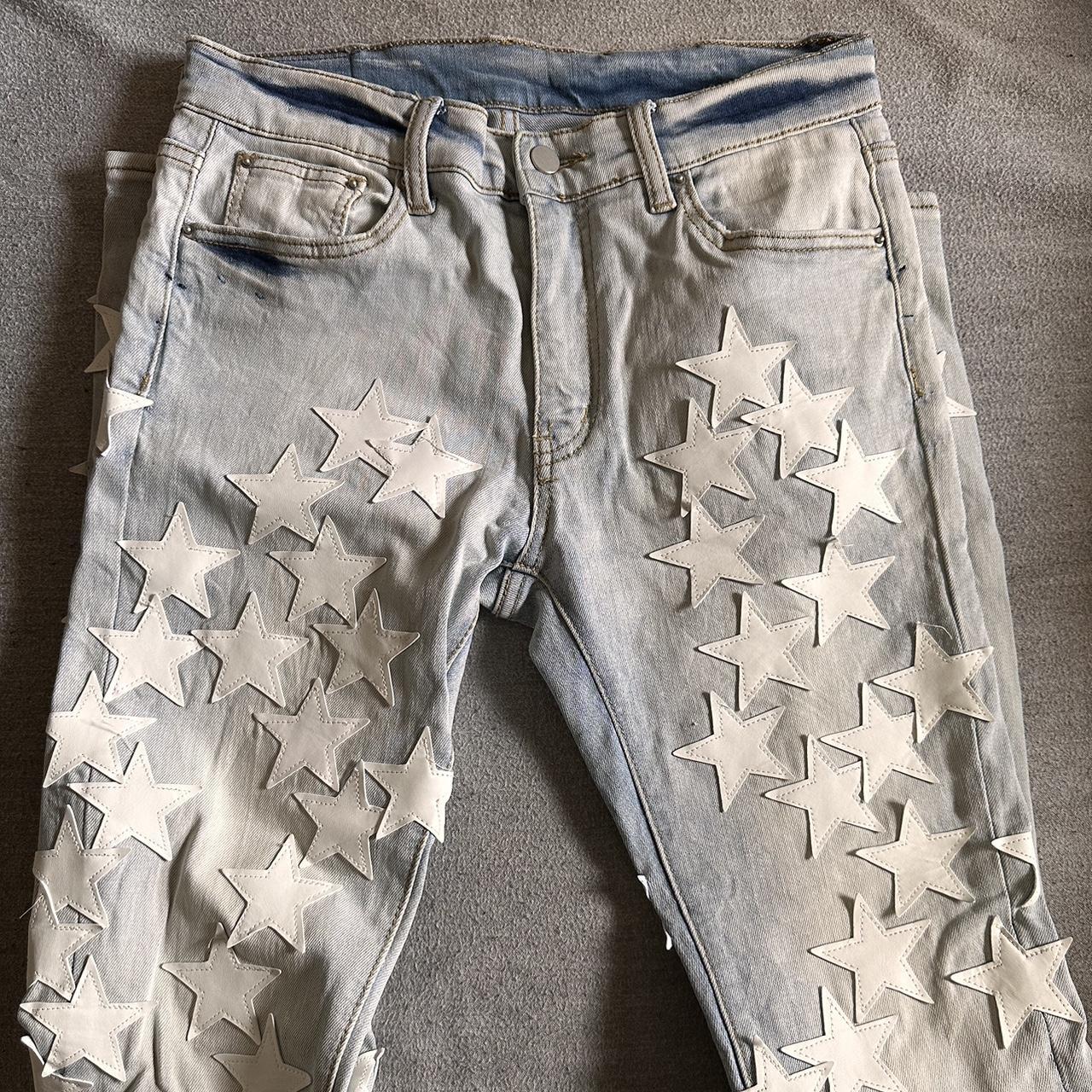 Star print jeans - Depop
