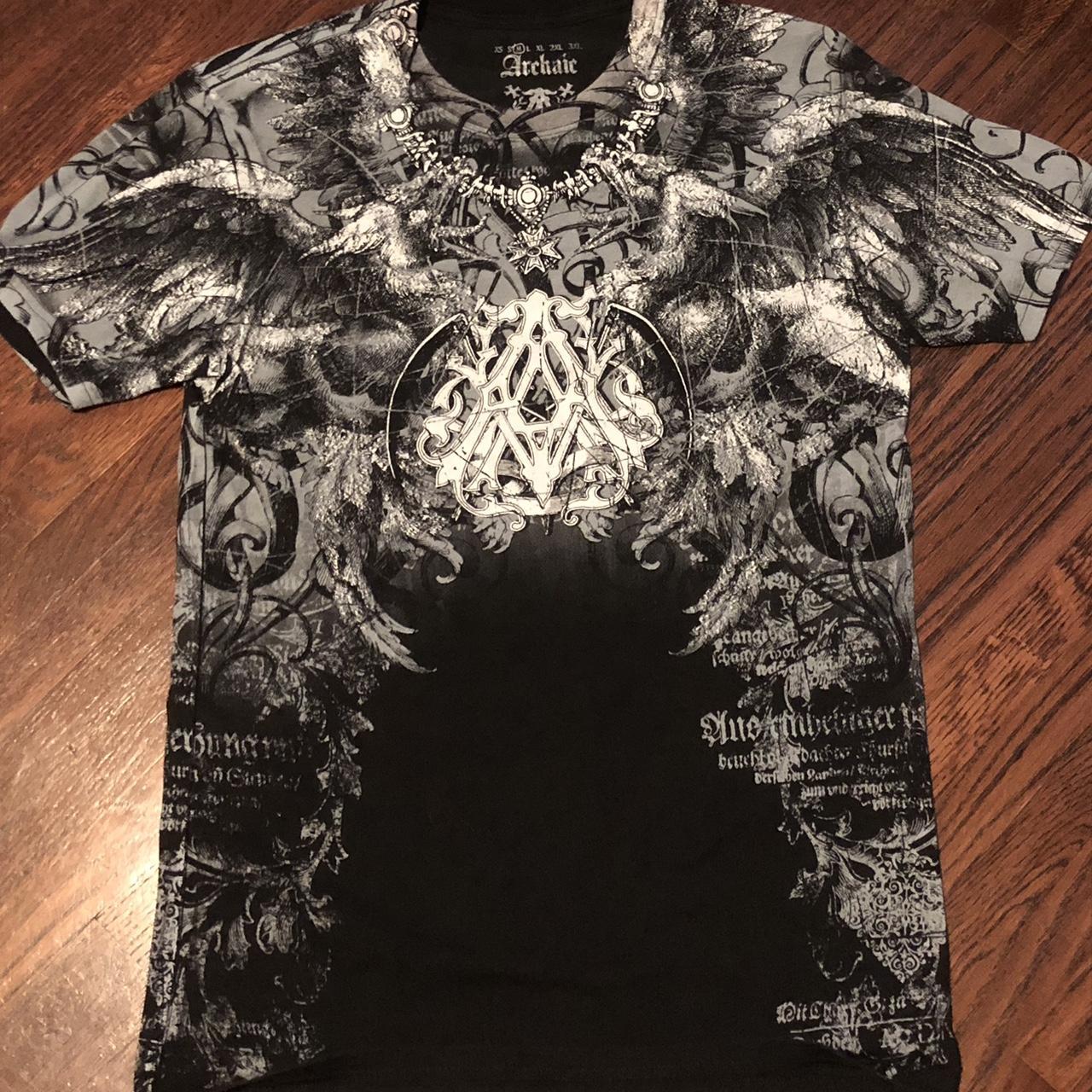 Archaic by affliction shirt Looks brand new with no... - Depop