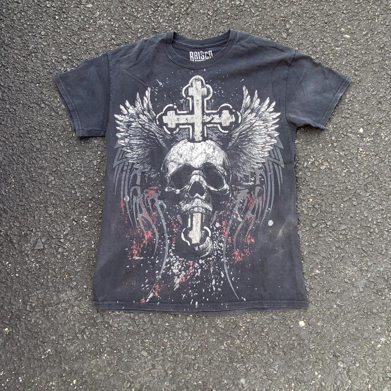 Y2K THRASHED T-SHIRT Men’s size M Used in used... - Depop