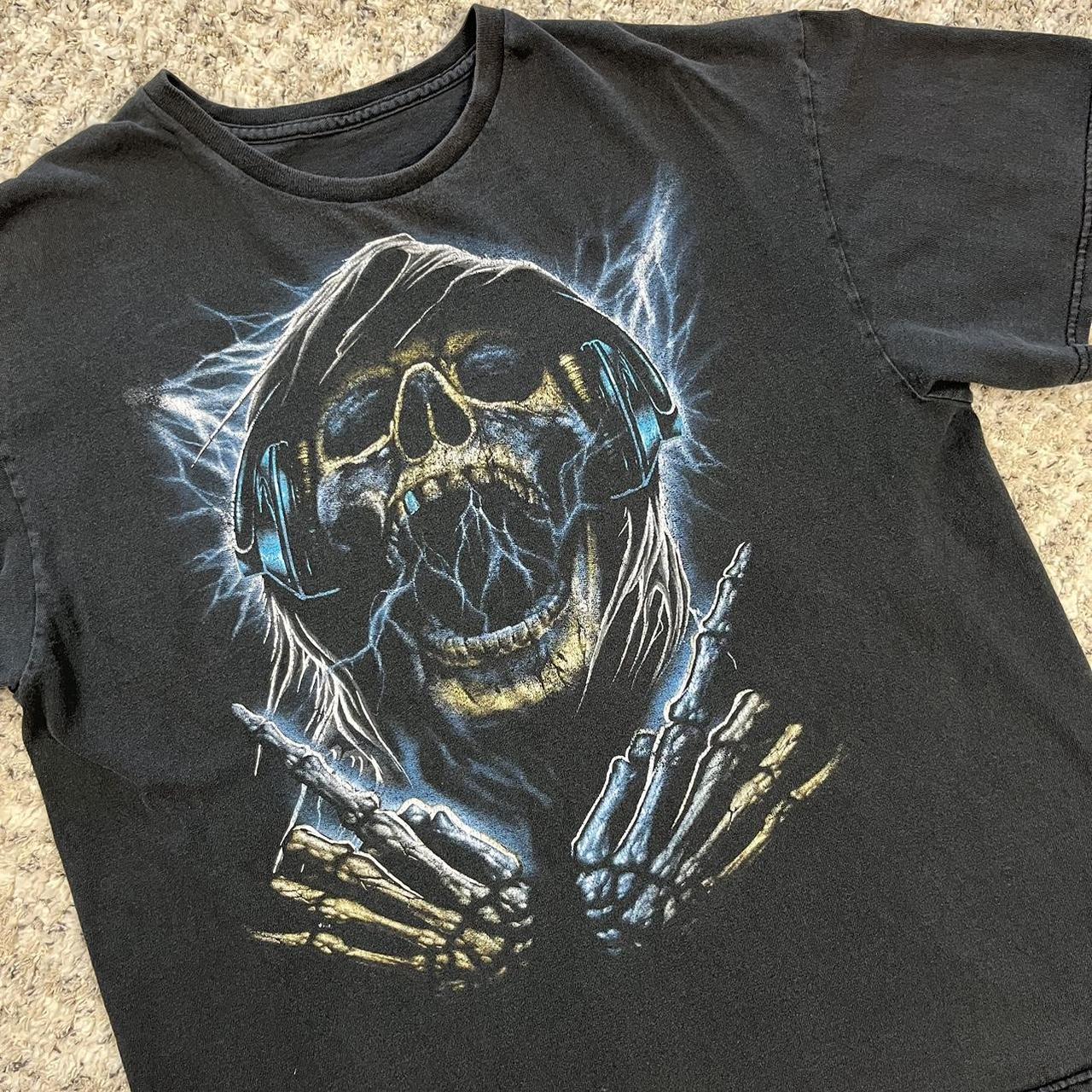 Y2K Grunge Skull t-shirt Men’s size XL? Used in... | Depop
