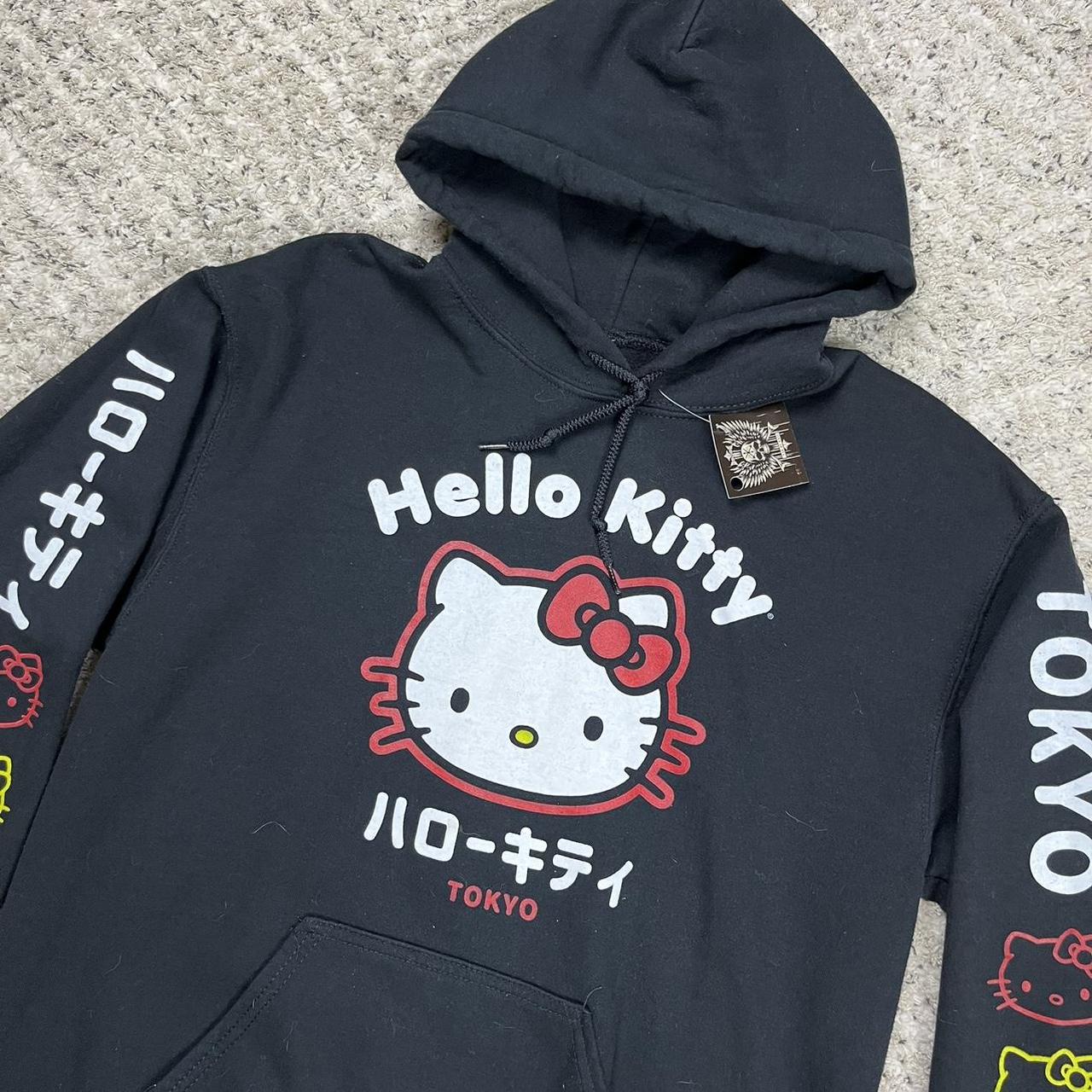 Y2K Hello Kitty hoodie Men’s size Medium Used In... - Depop