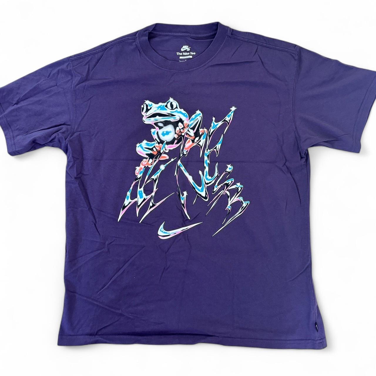 Nike SB Drew Hendrix x Frogman tee in purple and... | Depop