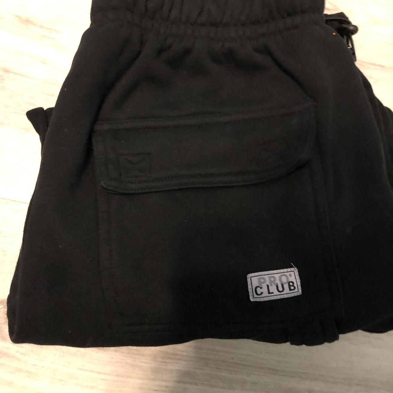 Black Pro Club sweatpants Large | Depop