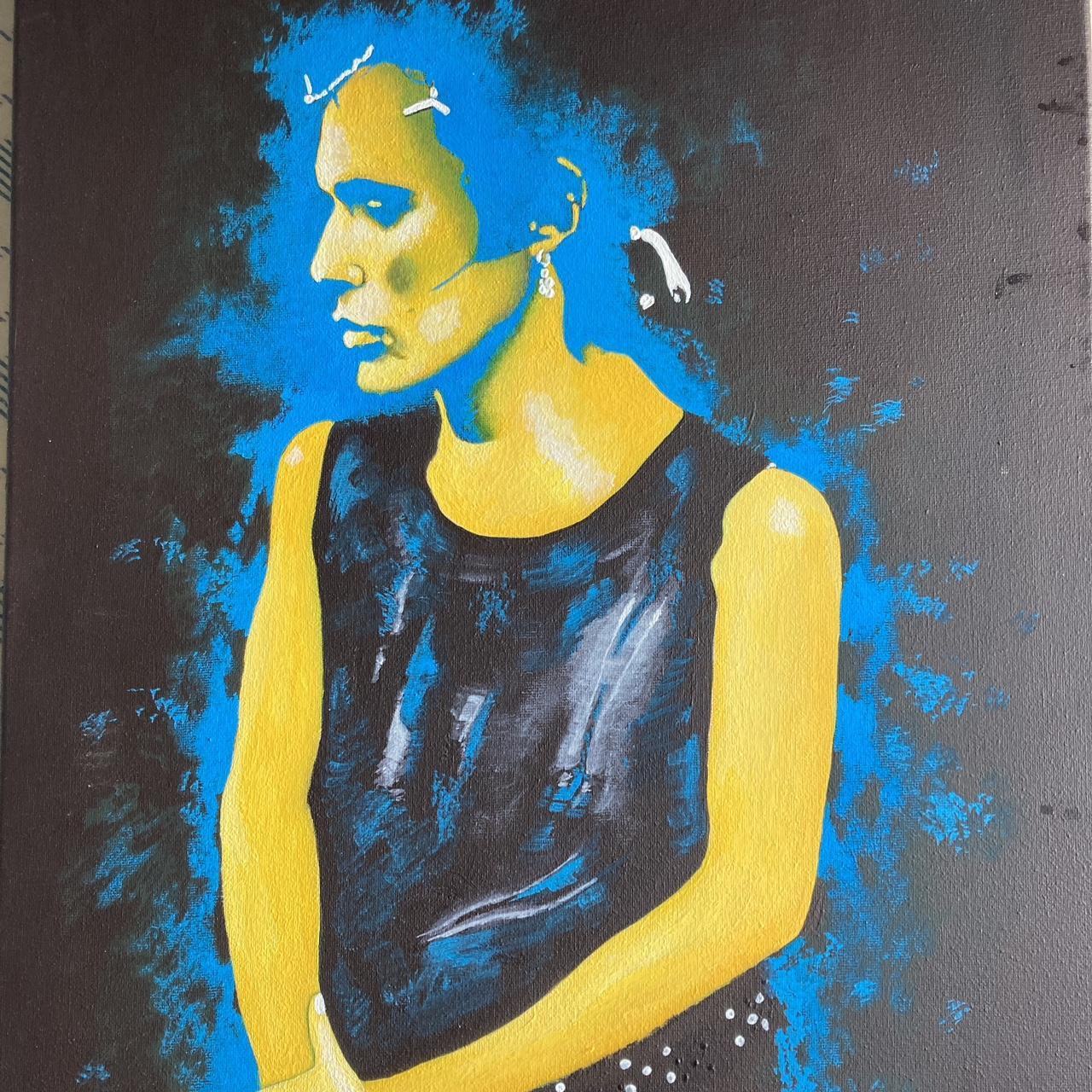 Adam Ant original artwork, acrylic on canvas. Approx... - Depop