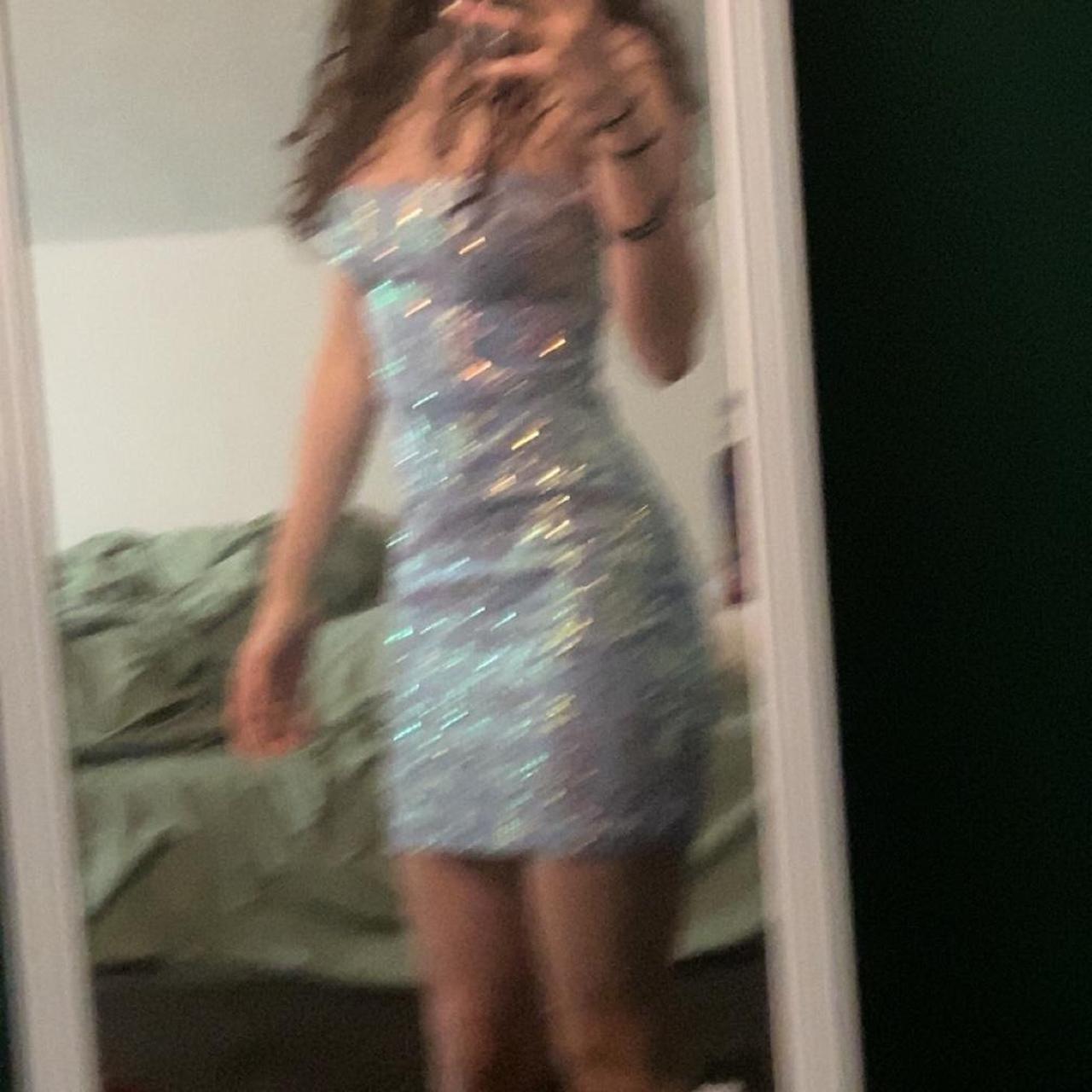 Short teal Windsor hoco dress #dress #backless... - Depop