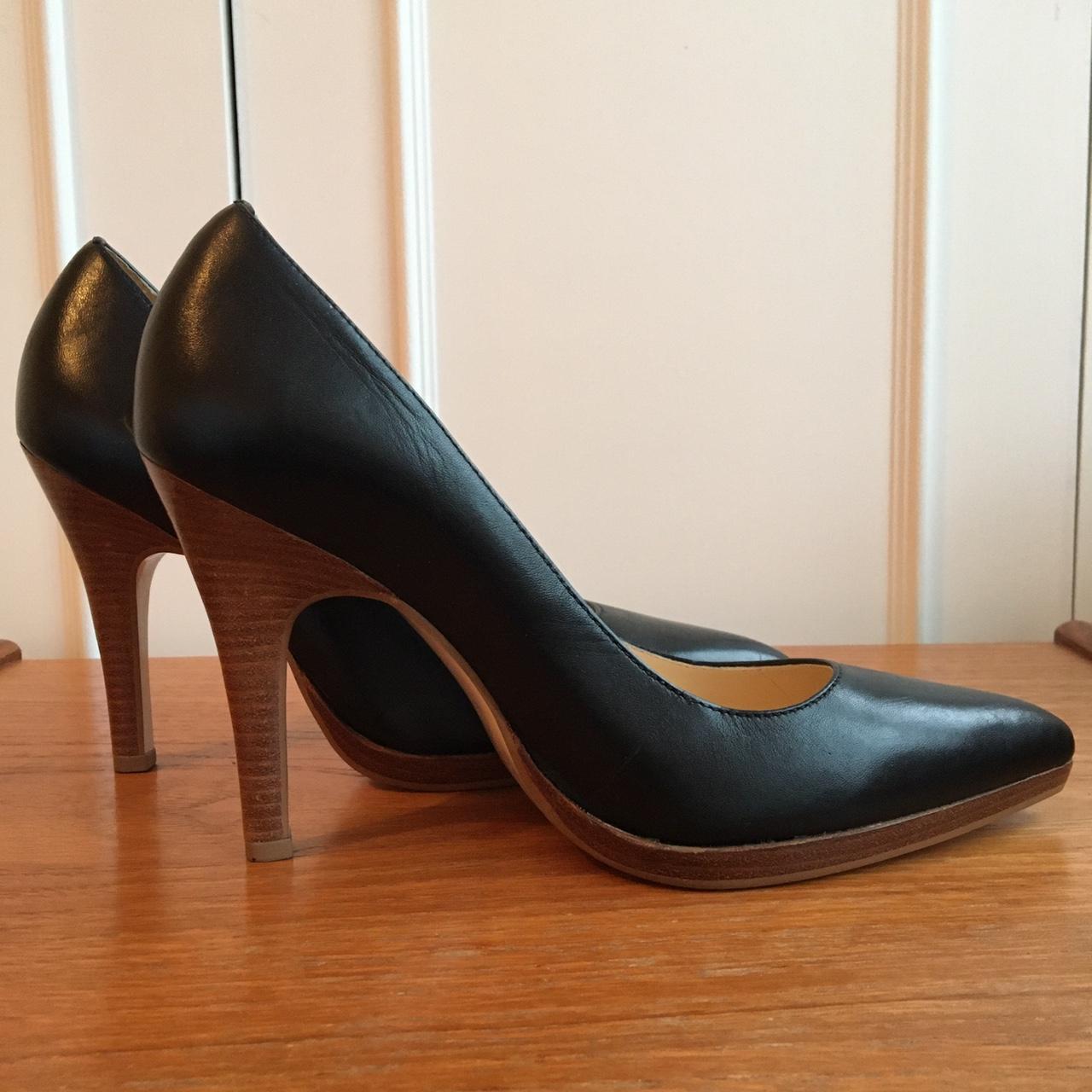 Faith shoes, with contrast heel and platform. 4 inch... - Depop