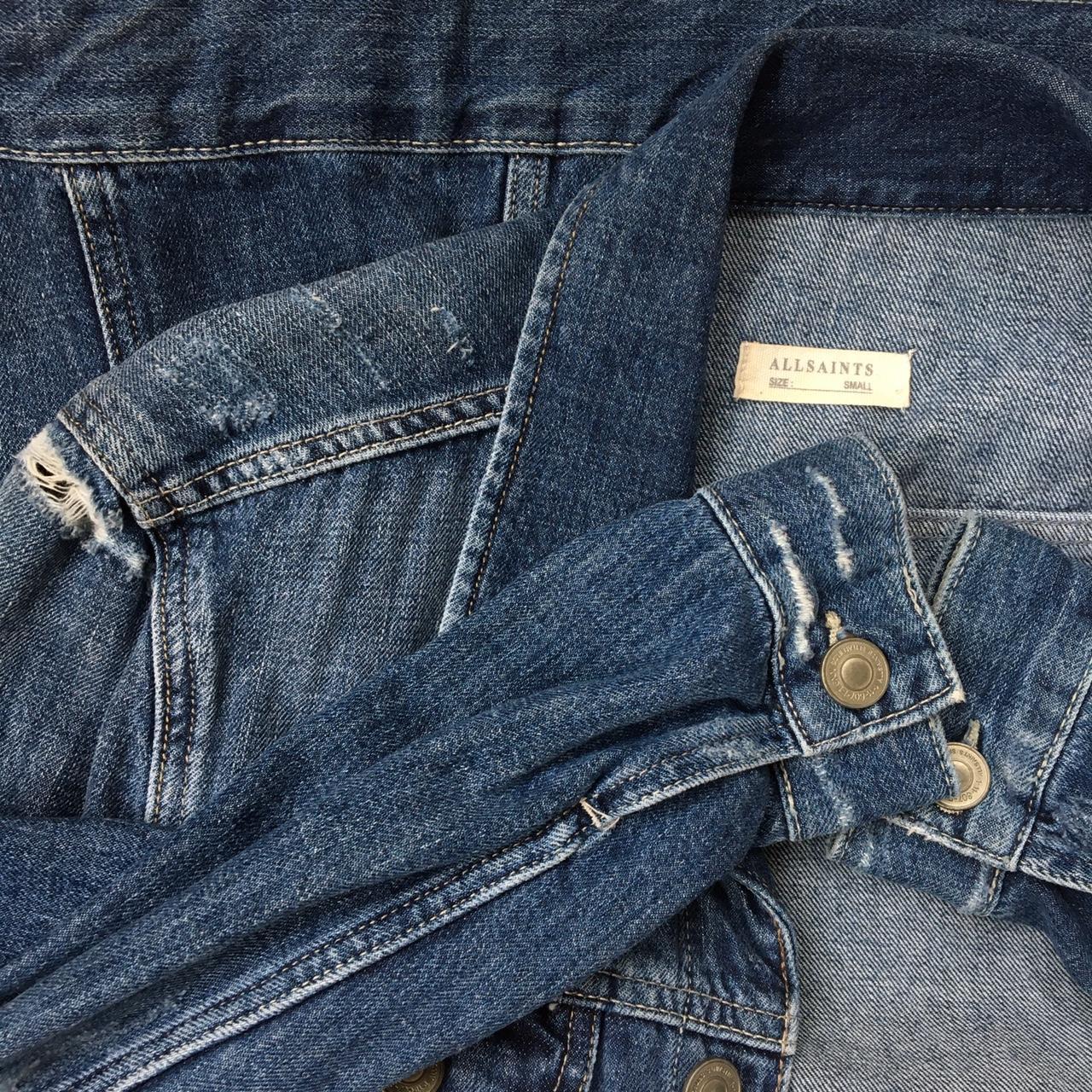 AllSaints Jaypee distressed denim jacket. Mens... - Depop