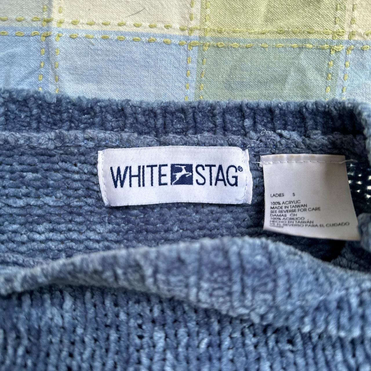 White stag chunky knit sweater. Sweater is very... - Depop