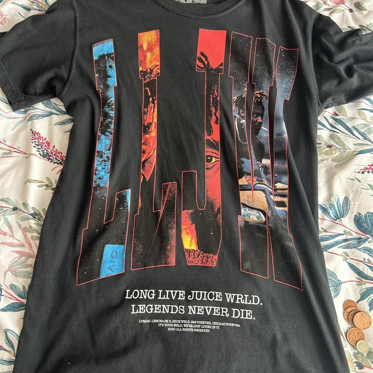 Juice WRLD x Lyrical Lemonade “LLJW” T-Shirt (1/1000... | Depop