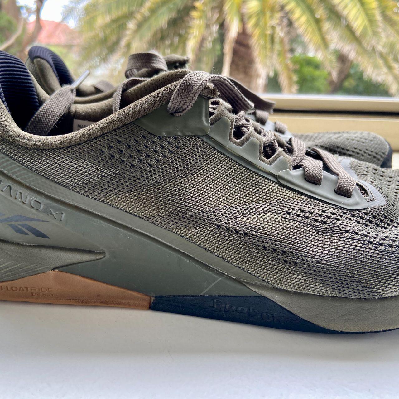 Reebok Nano X1 men’s training shoes in a khaki/olive... | Depop