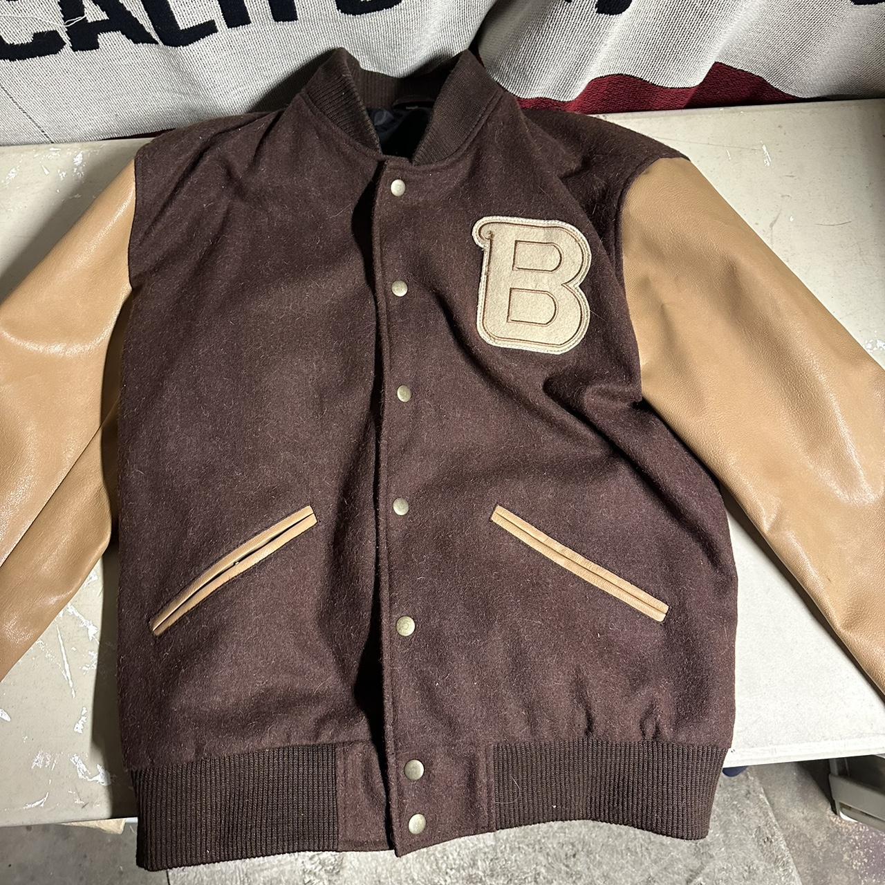 Old varsity jacket No clue on the brand of size... - Depop