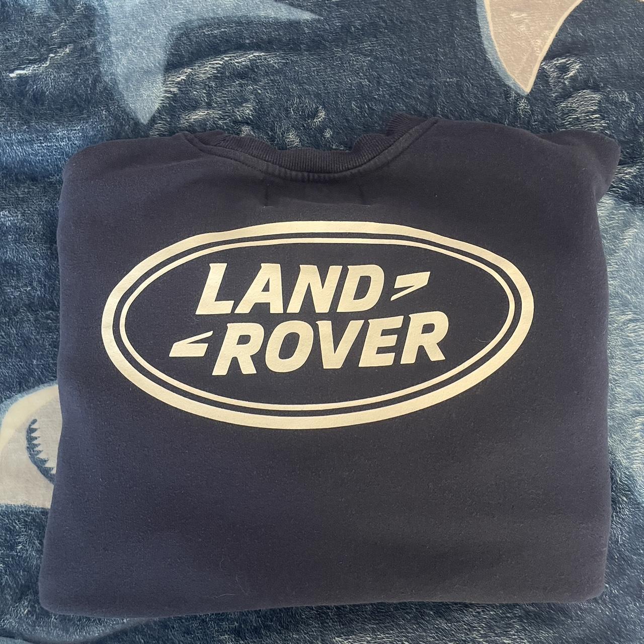 Pacsun!! Navy blue Land Rover crewneck - Depop