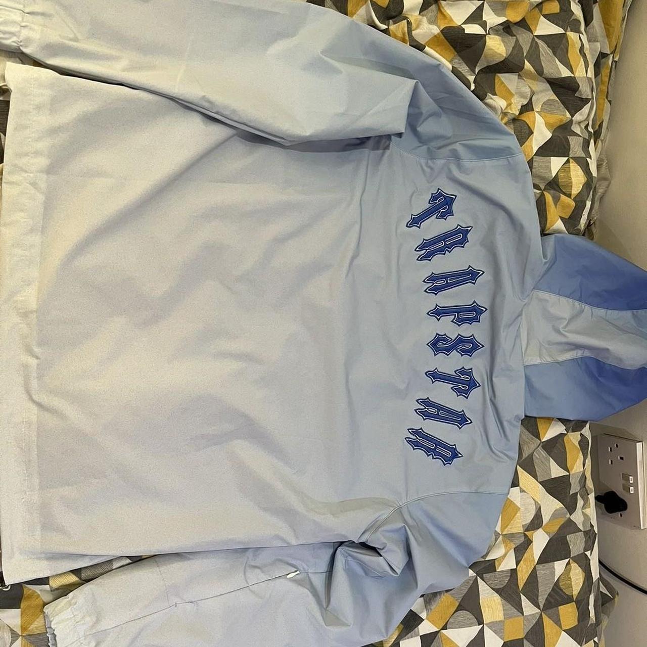 Trapstar Irongate Windbreaker Jacket - Blue... - Depop