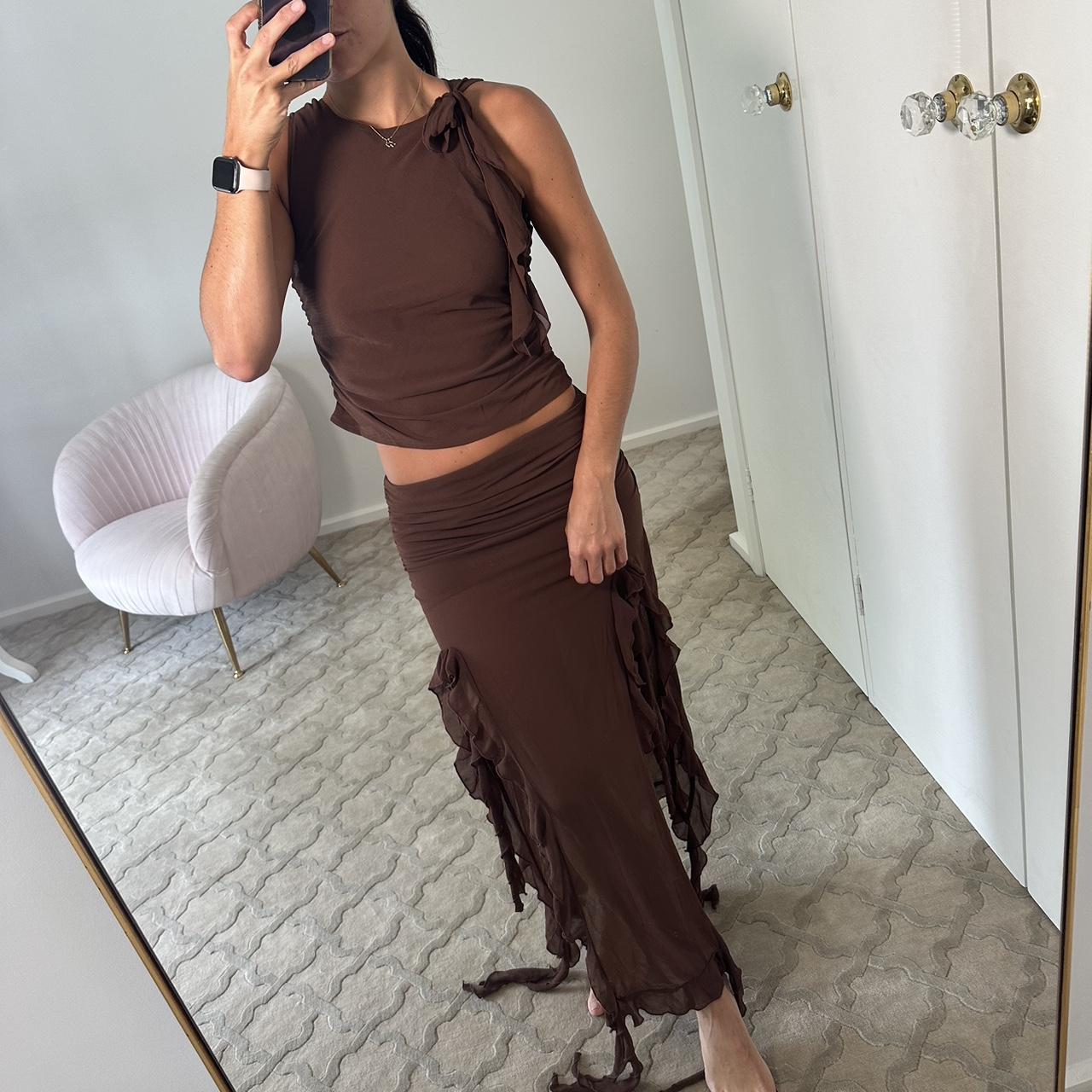 Lioness Rendezvous Set in Chocolate • Both size S... - Depop