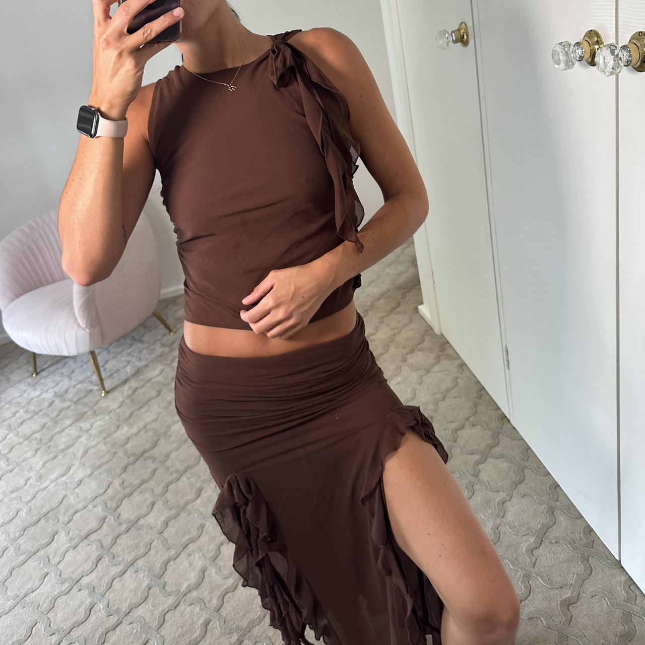 Lioness Rendezvous Set in Chocolate • Both size S... - Depop