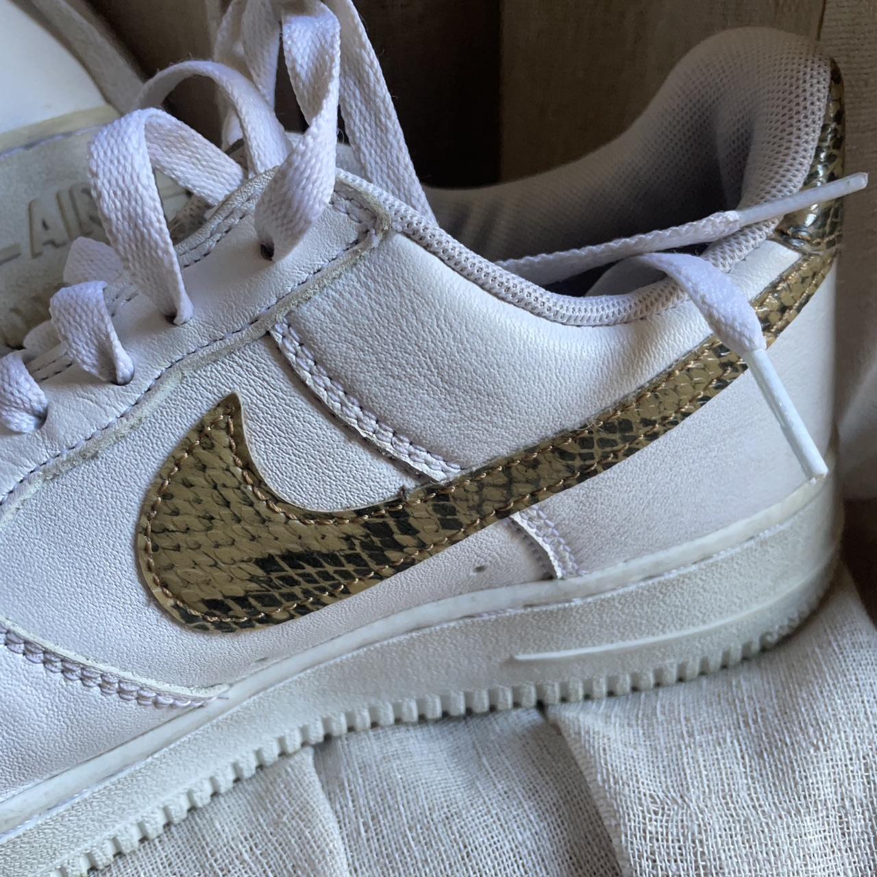 Snake skin Air Force one’s 🖤 men’s 7 women 8.5/9 - Depop
