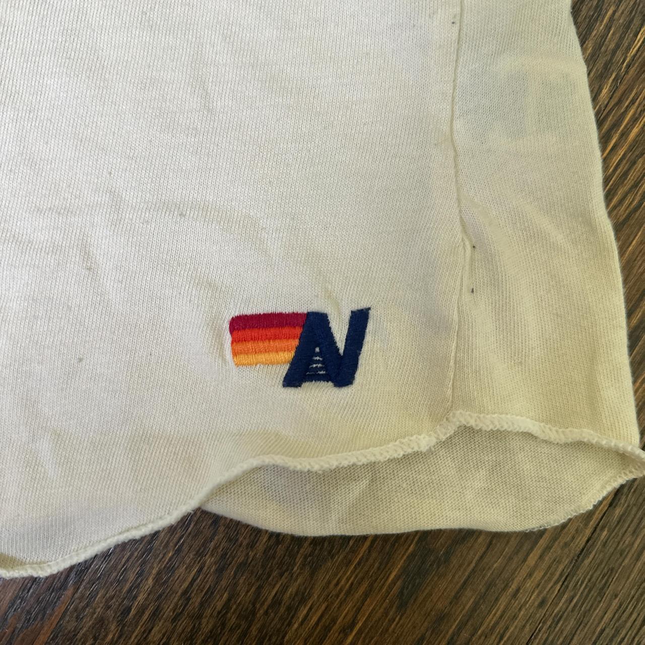 aviator nation tank! cream and black. size xs but... - Depop