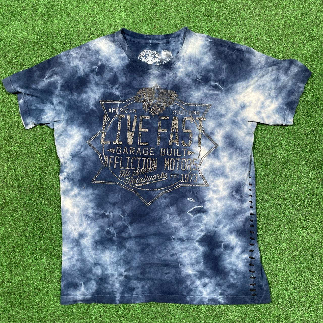 Y2K Affliction Live Fast Tee - Size Large - Made in... - Depop