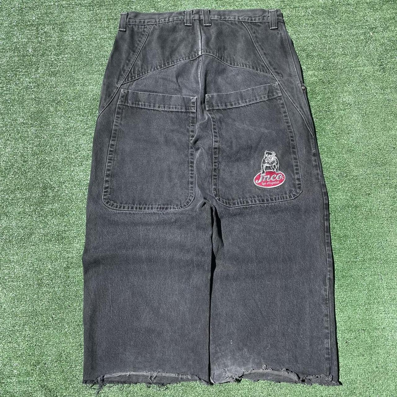 Y2K Baggy Black Jnco Big Rigs Measures to a... - Depop