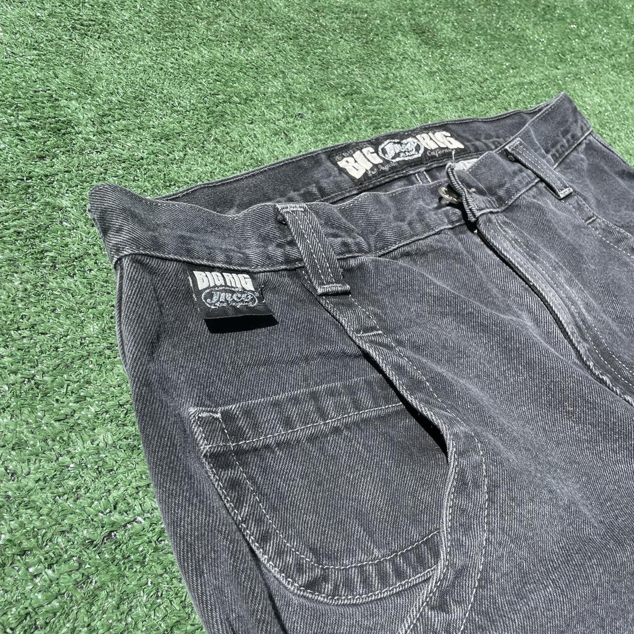 Y2K Baggy Black Jnco Big Rigs Measures to a... - Depop