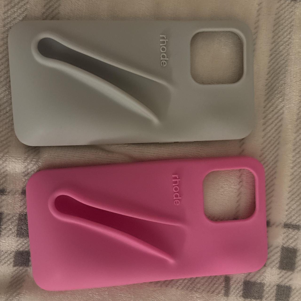TWO Hailey Bieber rhode iPhone 14 Pro Max lip cases... - Depop