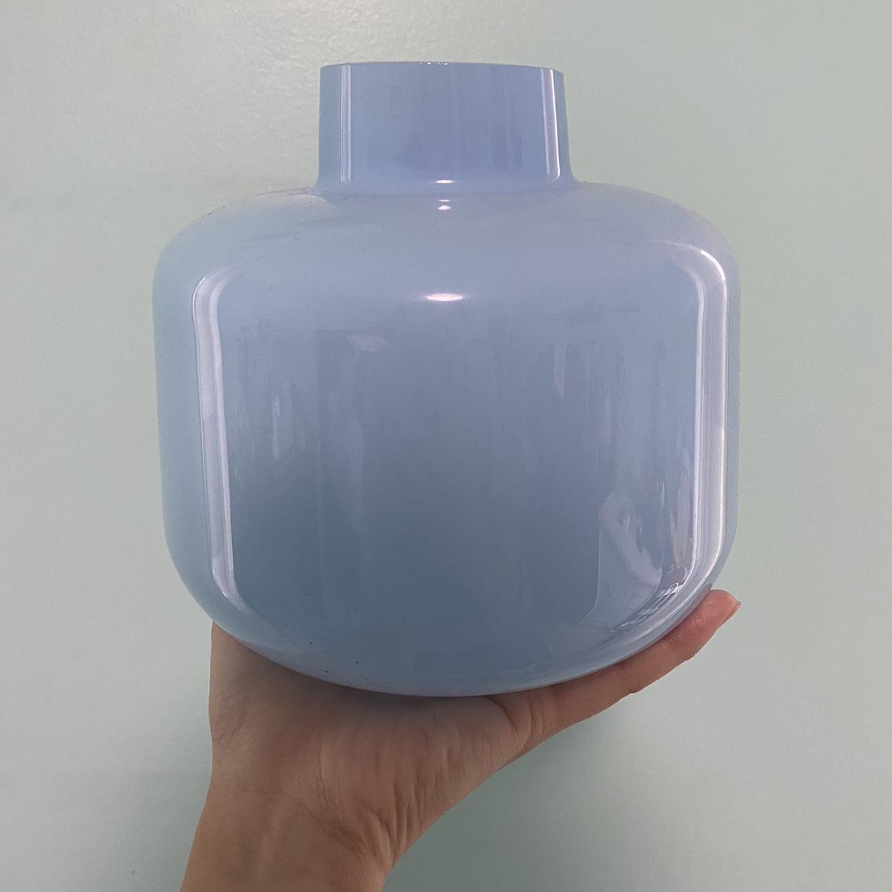 Blue vase that looks like a lego head. Open to offers! - Depop