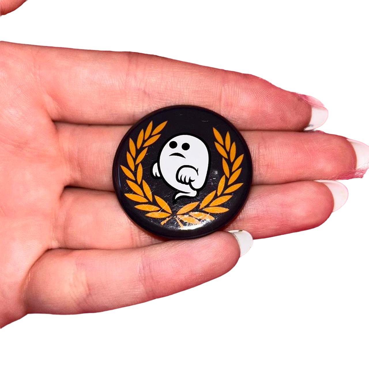 Japanese ghost character pin badge Bought in... - Depop