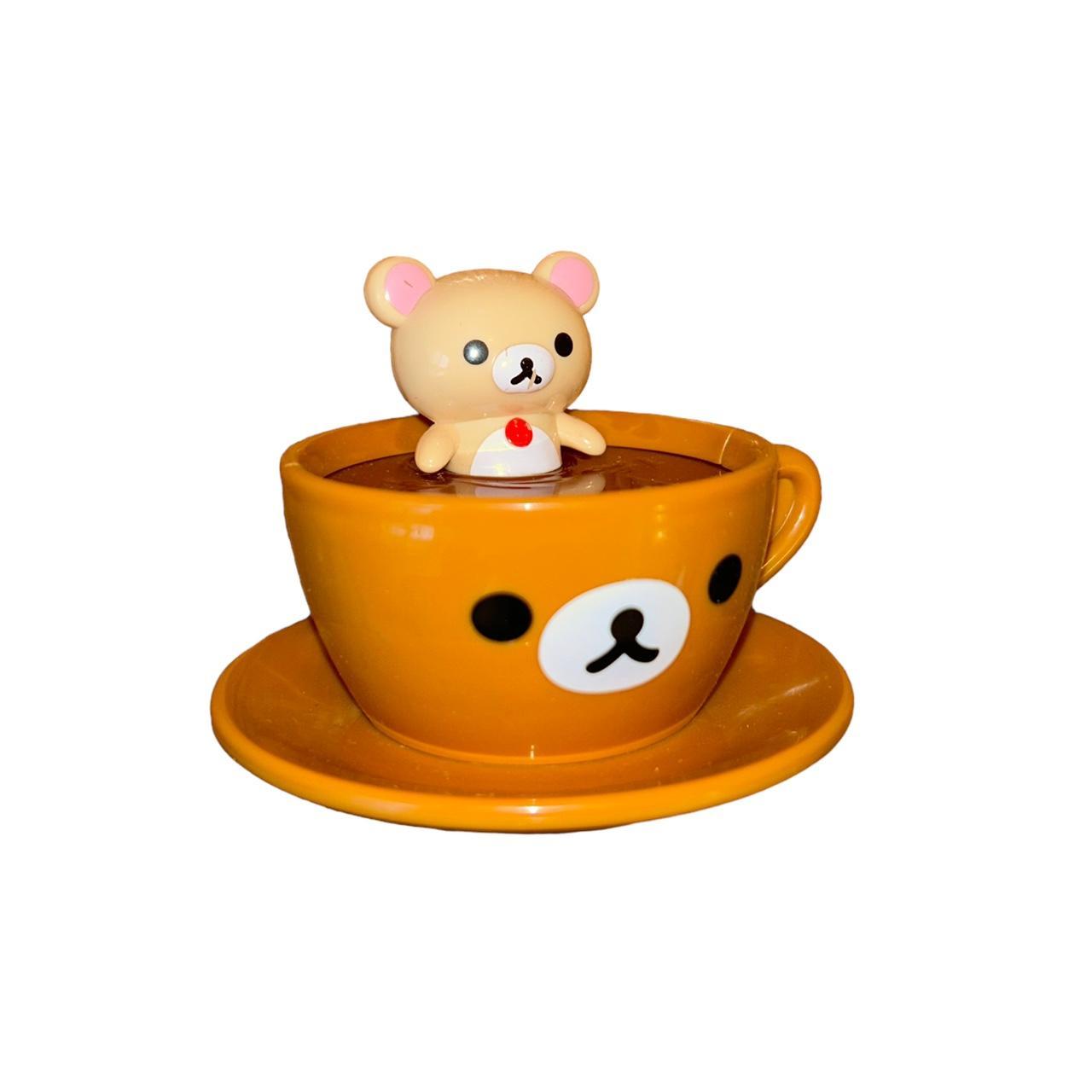 Korilakkuma in a Rilakkuma teacup figure toy From... - Depop
