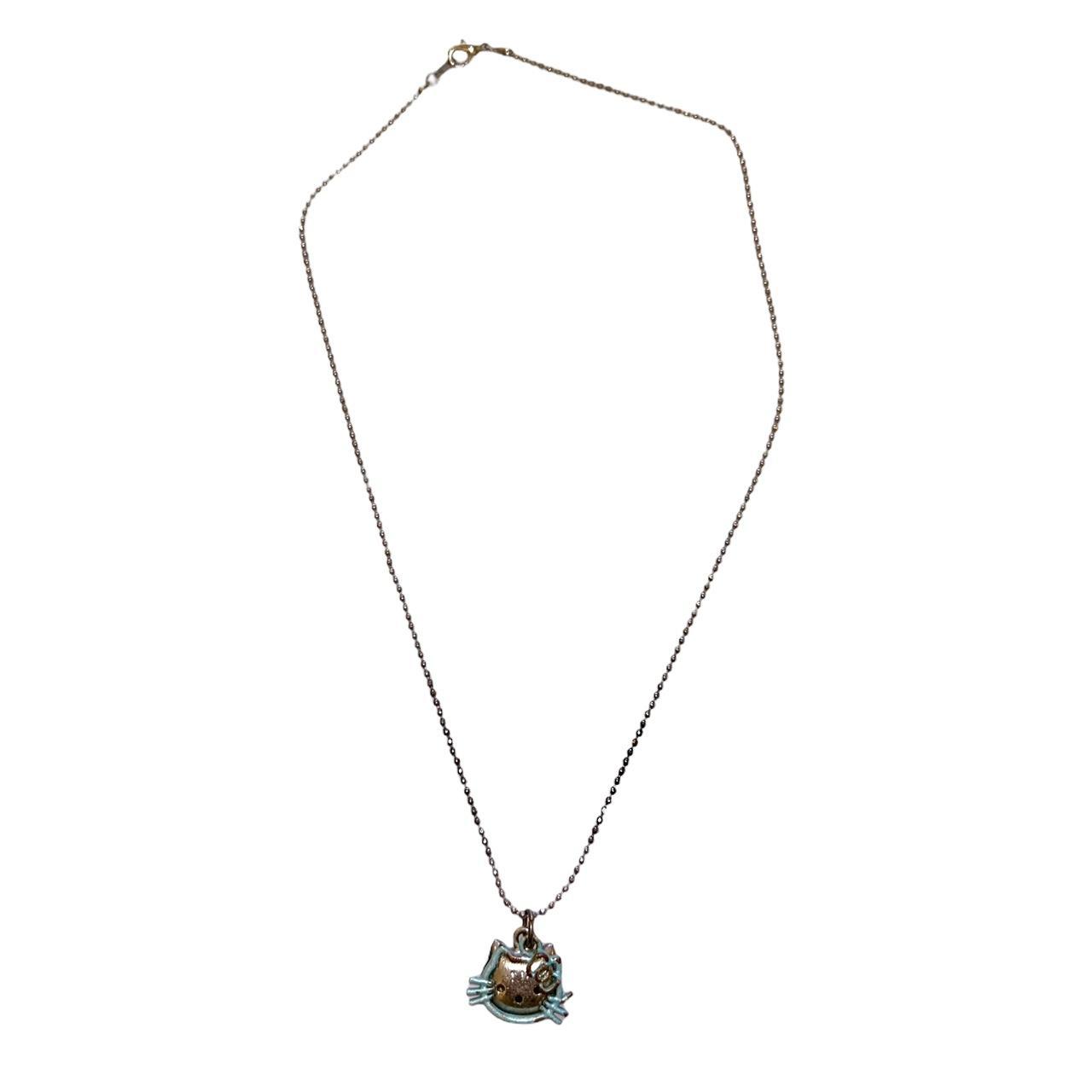 Y2K hello kitty ball chain necklace Paint is... - Depop