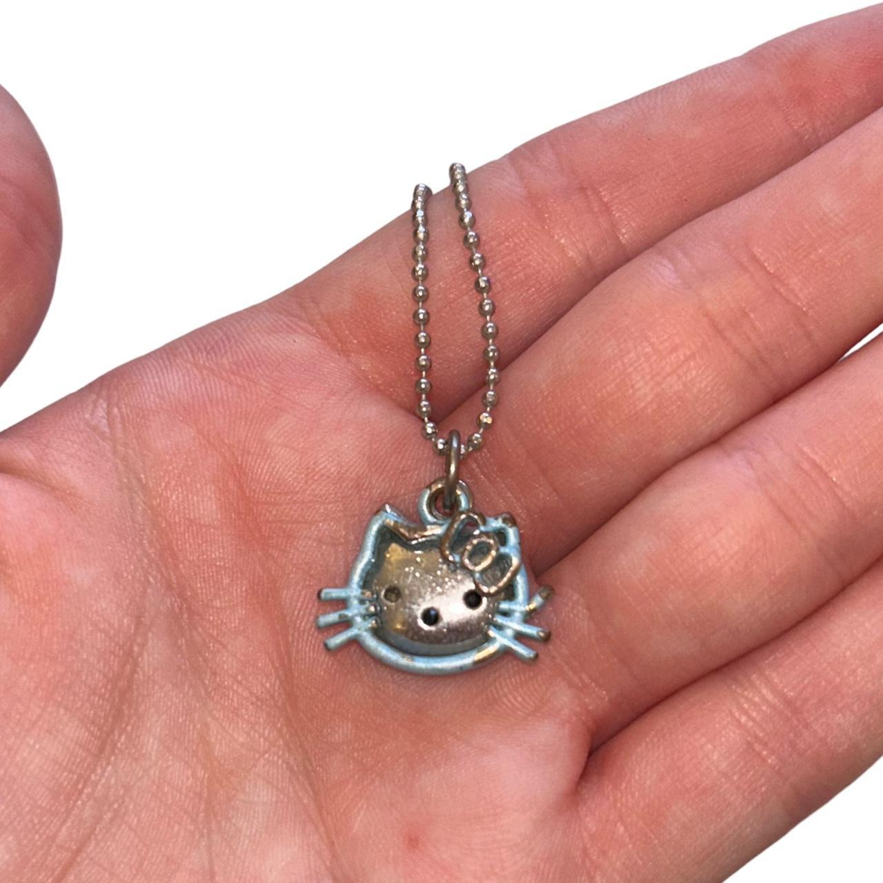 Y2K hello kitty ball chain necklace Paint is... - Depop