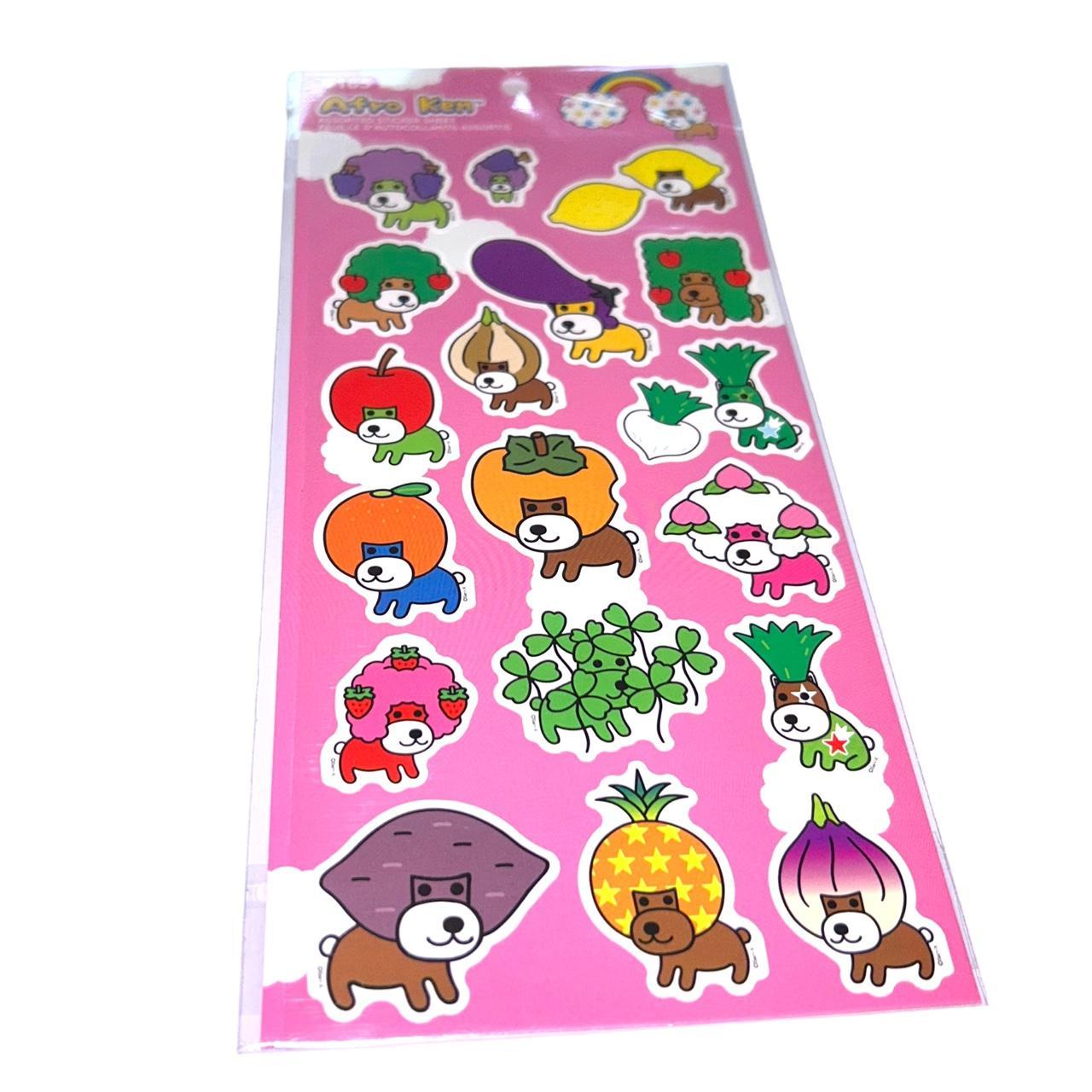 Afro ken fruits and foods sticker sheet San-x Brand... - Depop