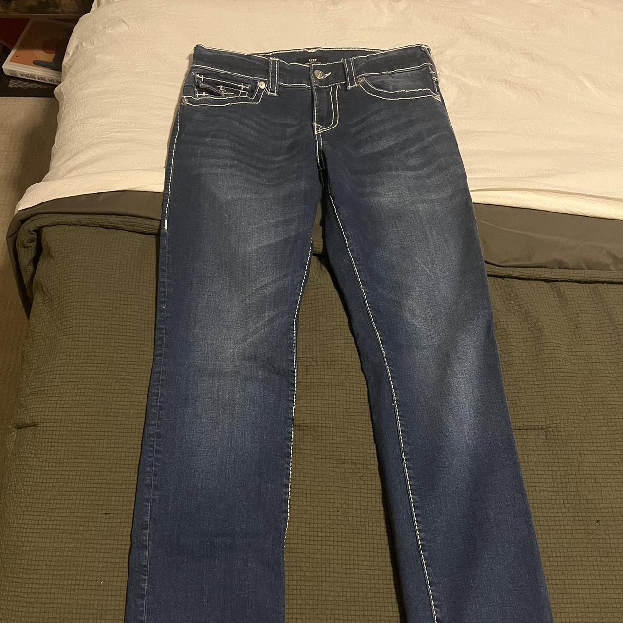 ricky relaxed straight trues, only worn like 3... - Depop