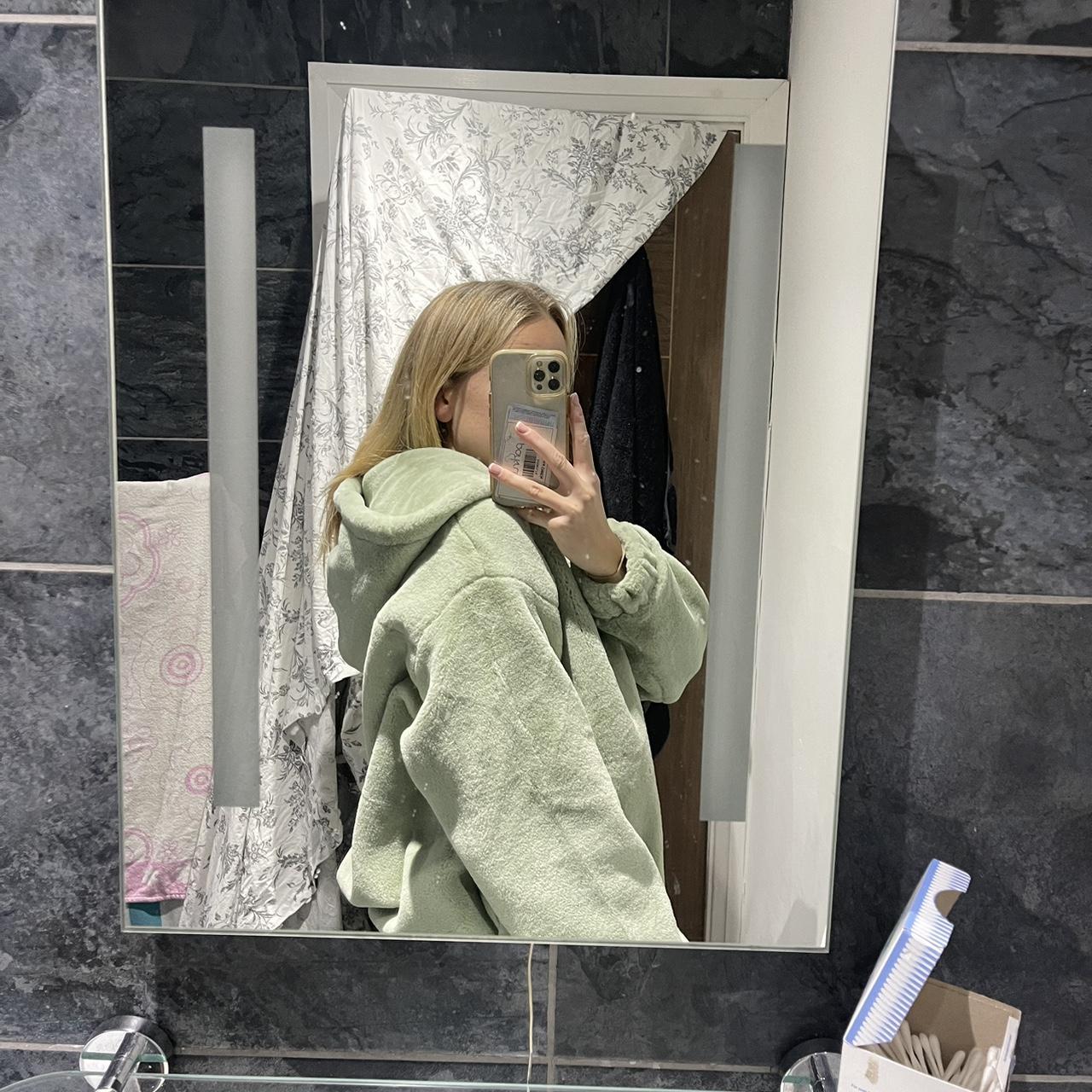 Motel Rocks Green Fluffy Jacket #motelrocks #green... - Depop