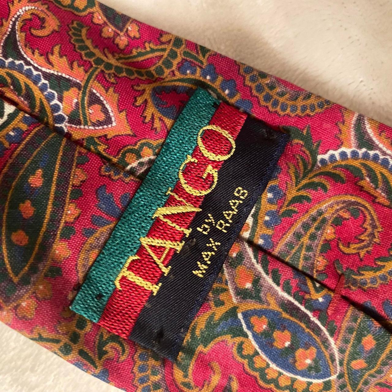 EUC Tango by Max Raab Men's Necktie Paisley Print... - Depop