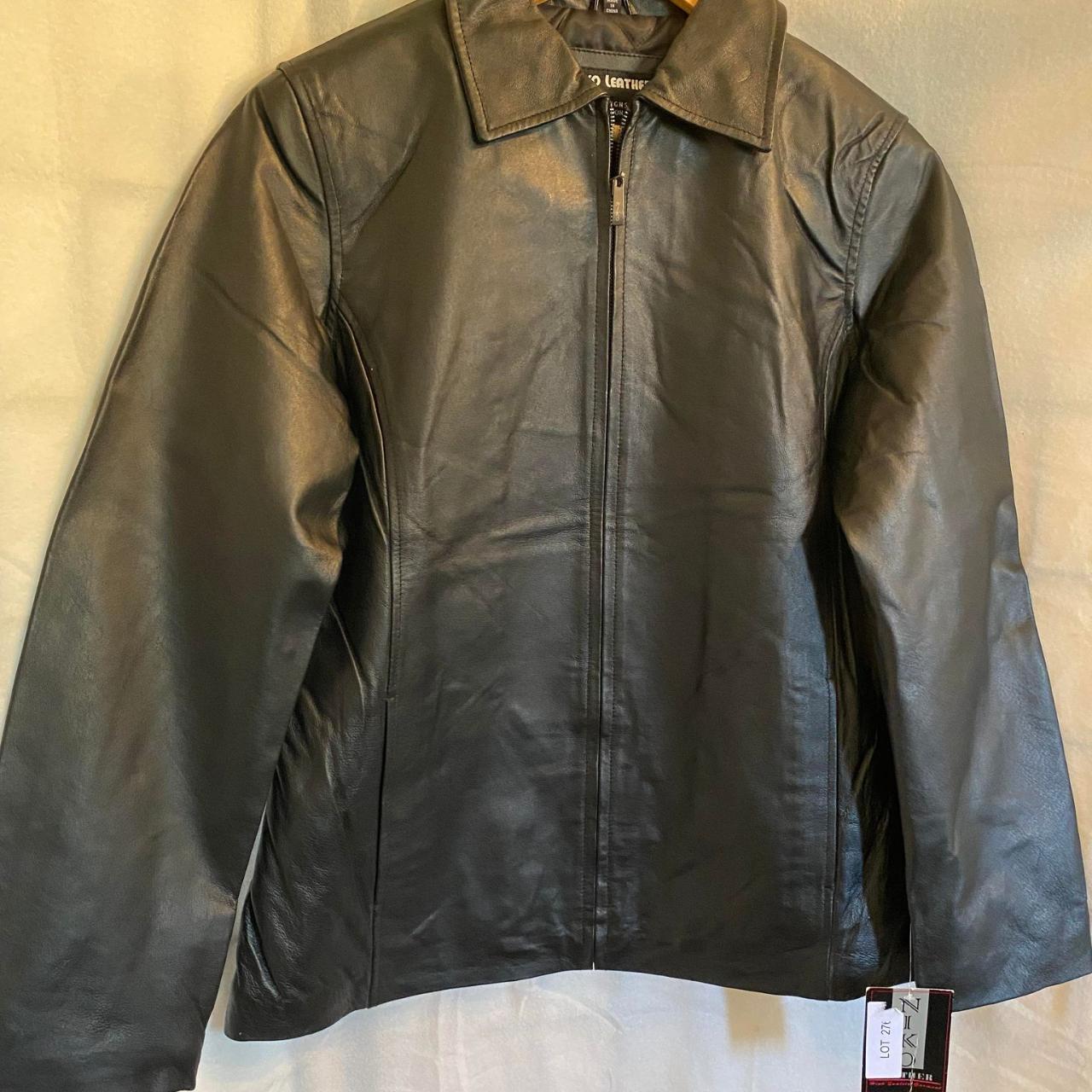 NWT Niko Leather Men's Black Leather Jacket Size Large - Depop