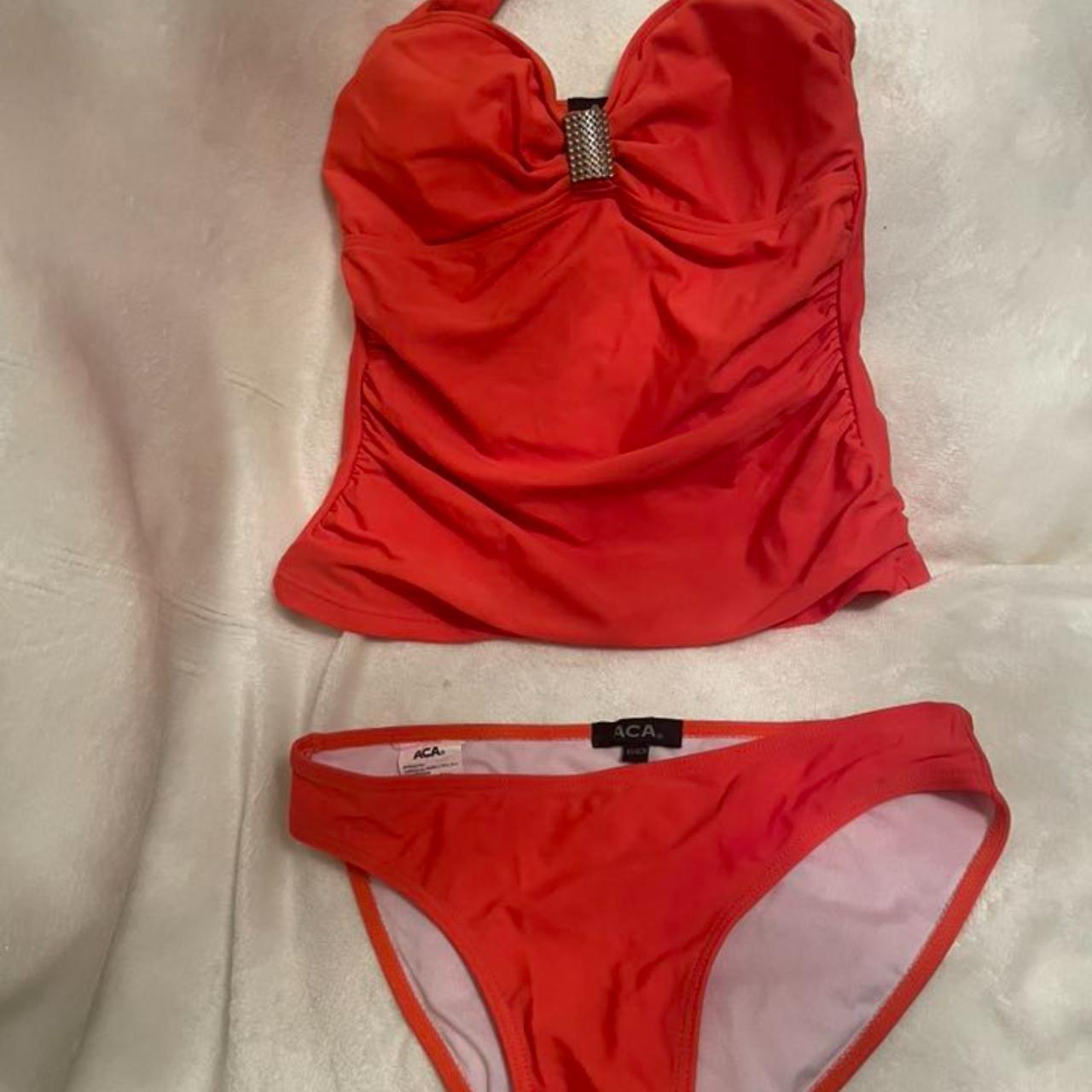 EUC ACA Orange Tankini Size XS - Depop