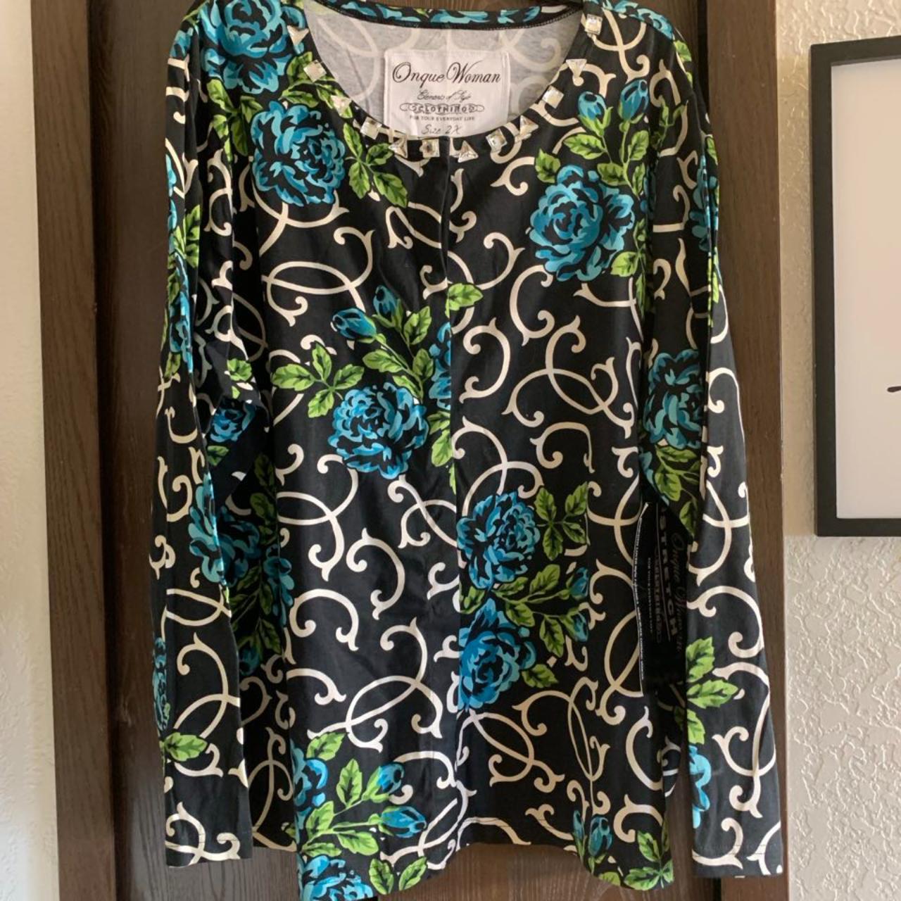 NWT Onque Woman Button Front Black Cardigan with... - Depop