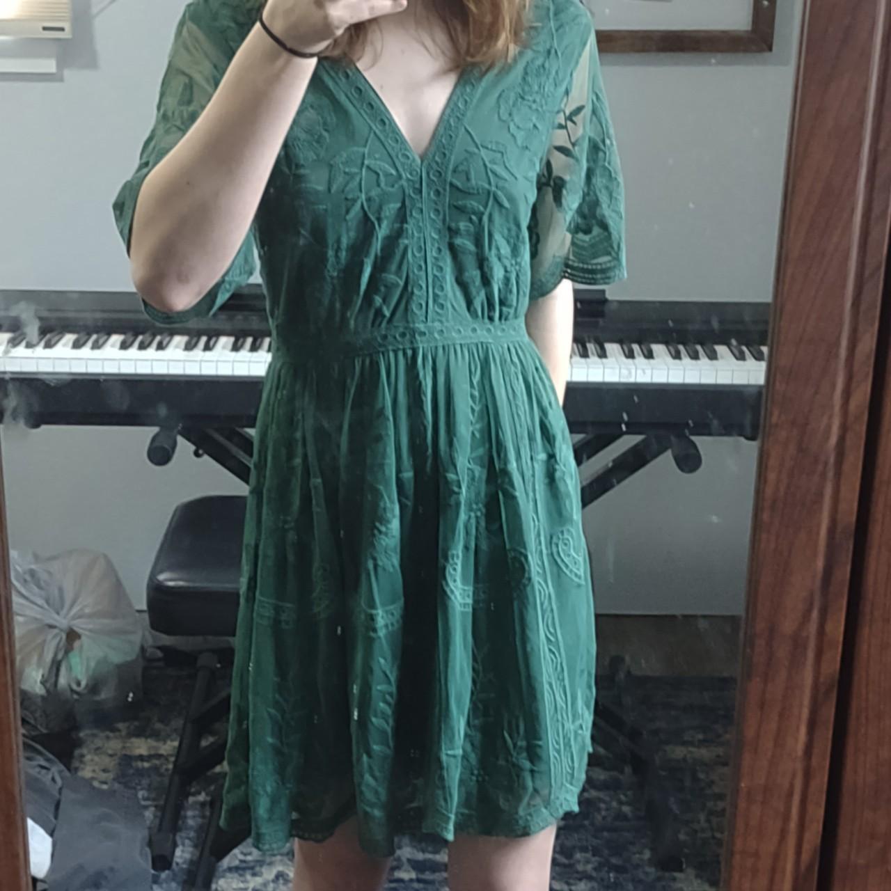 Dark green Altard State dress, I only wore it once,... - Depop