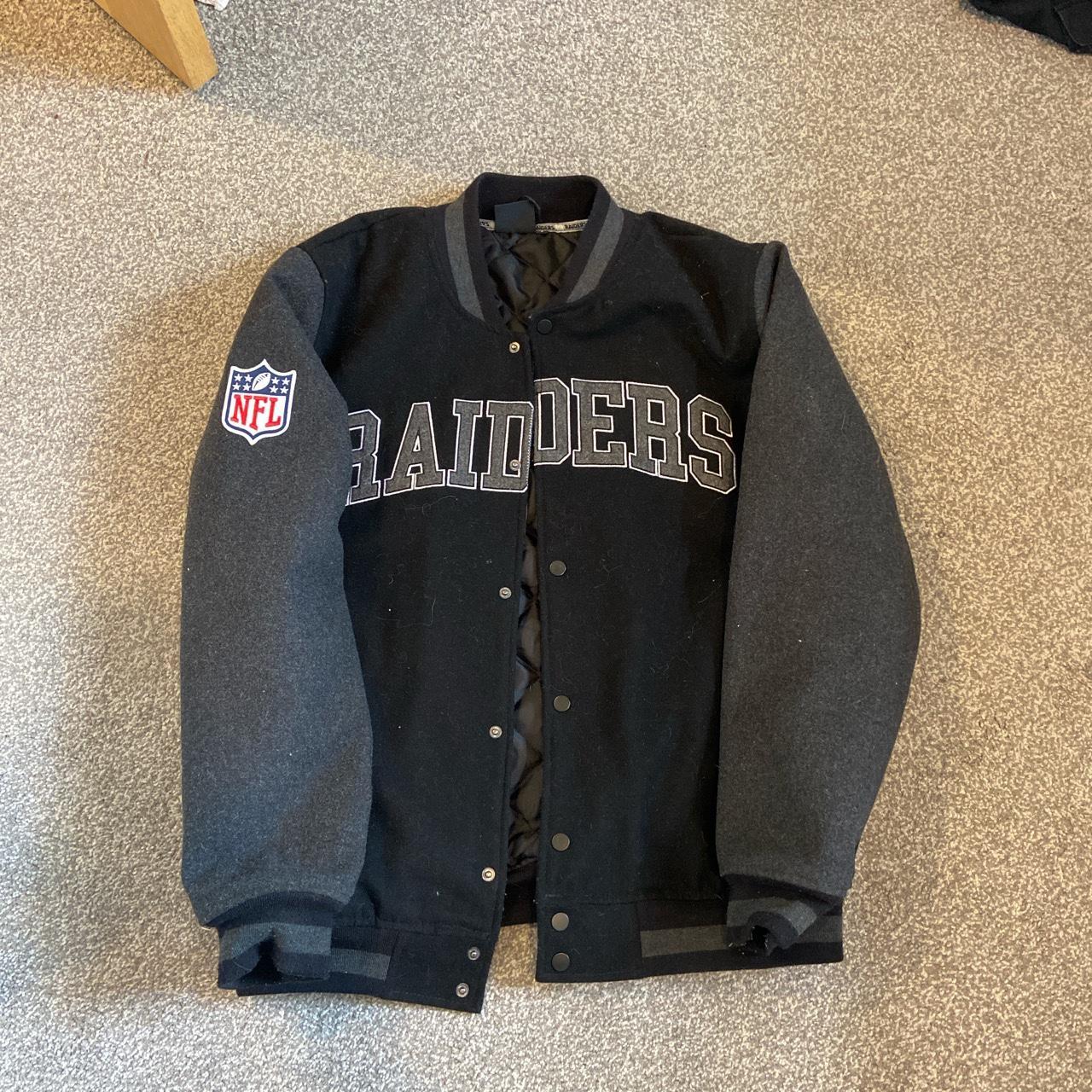 NFL raiders varsity jacket bought from primark a... - Depop