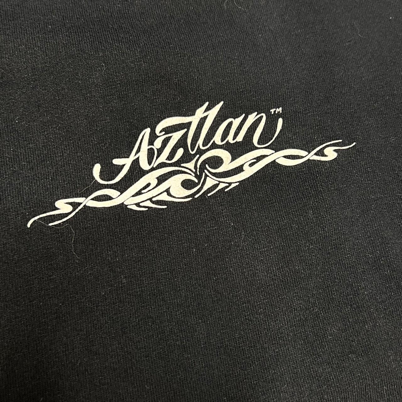 1996 Smile Now Smile Later Skull Aztlan Shirt Size:... - Depop