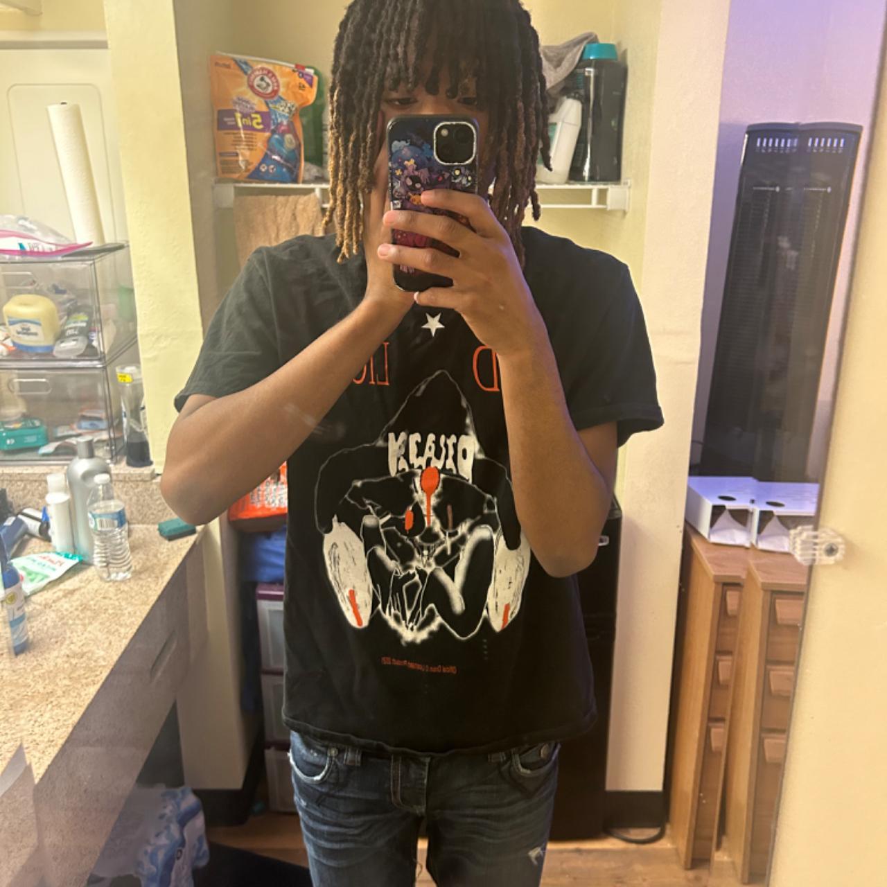 bladee red light tee size m but can fit a small open... - Depop