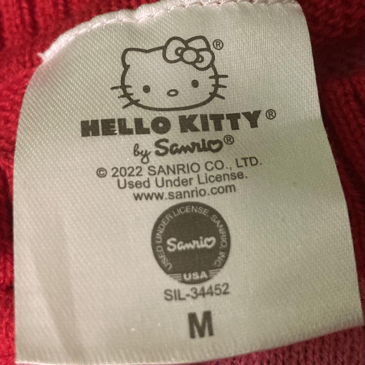 Hello Kitty Women's Red and Pink Jumper | Depop