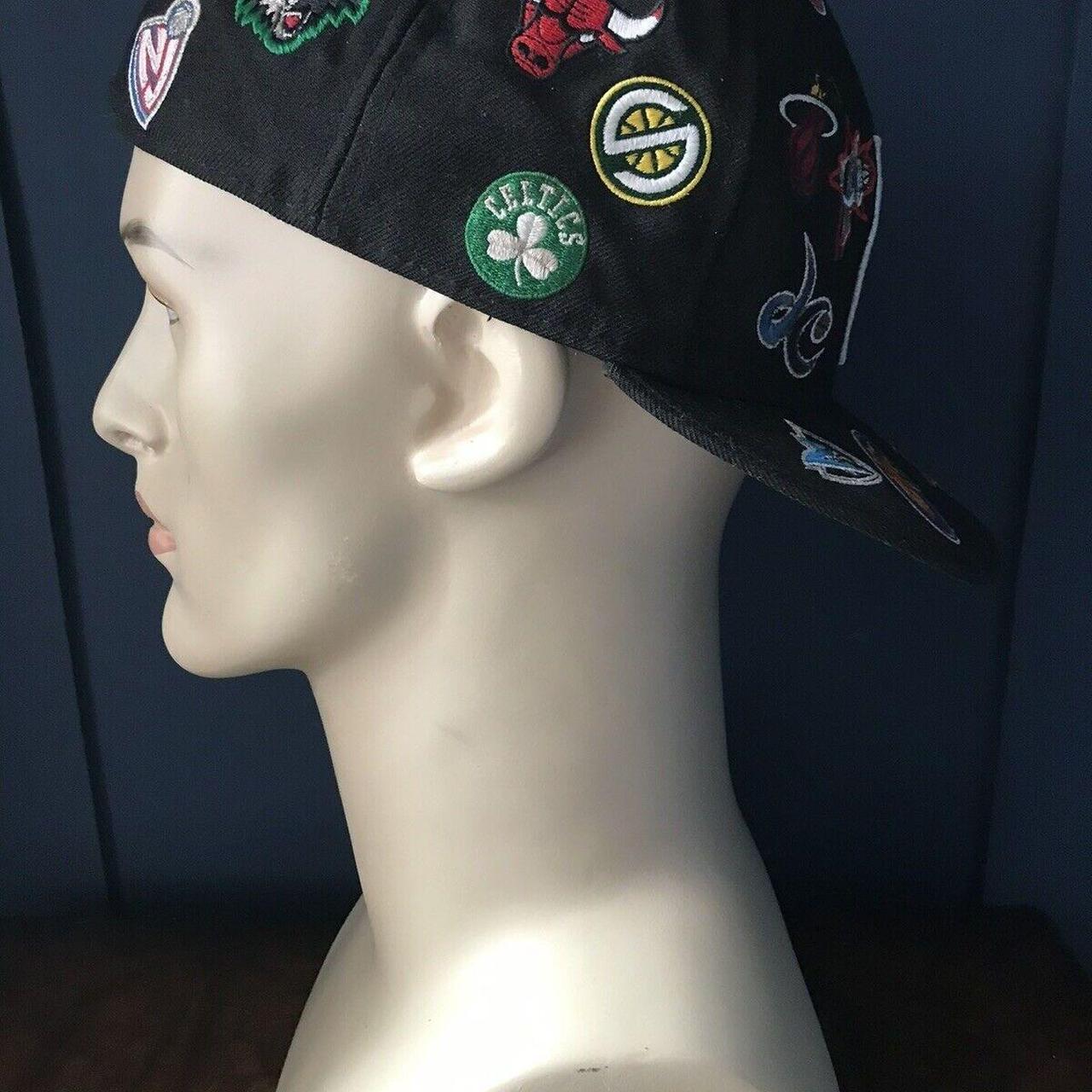 New Era 59fifty NBA All Over Team Logo Black Fitted... - Depop