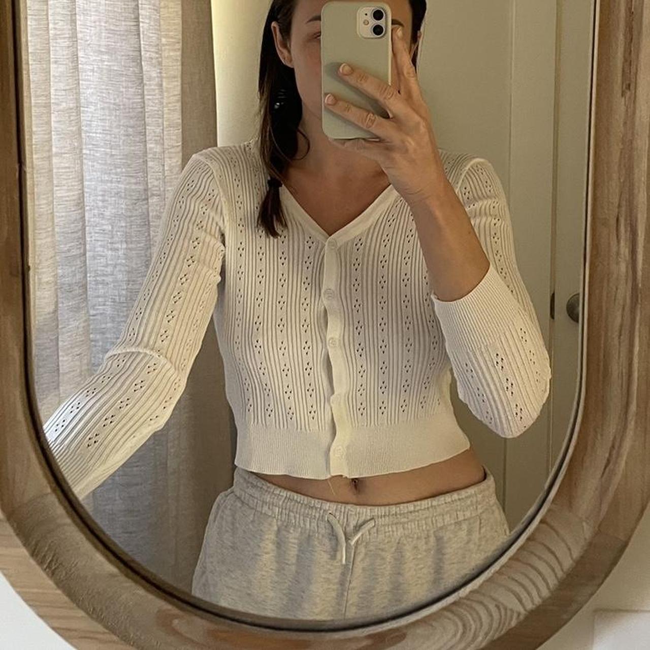 Vintage Pointelle Top 🕊️Doen and Sezane... - Depop