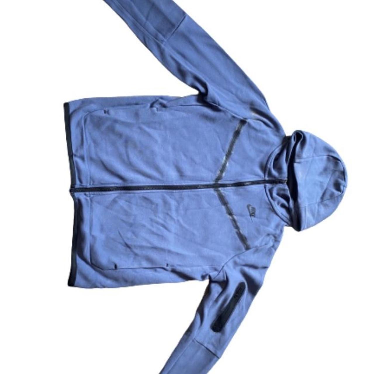 Dark Blue Nike Tech Fleece Cracking And Bleach Depop
