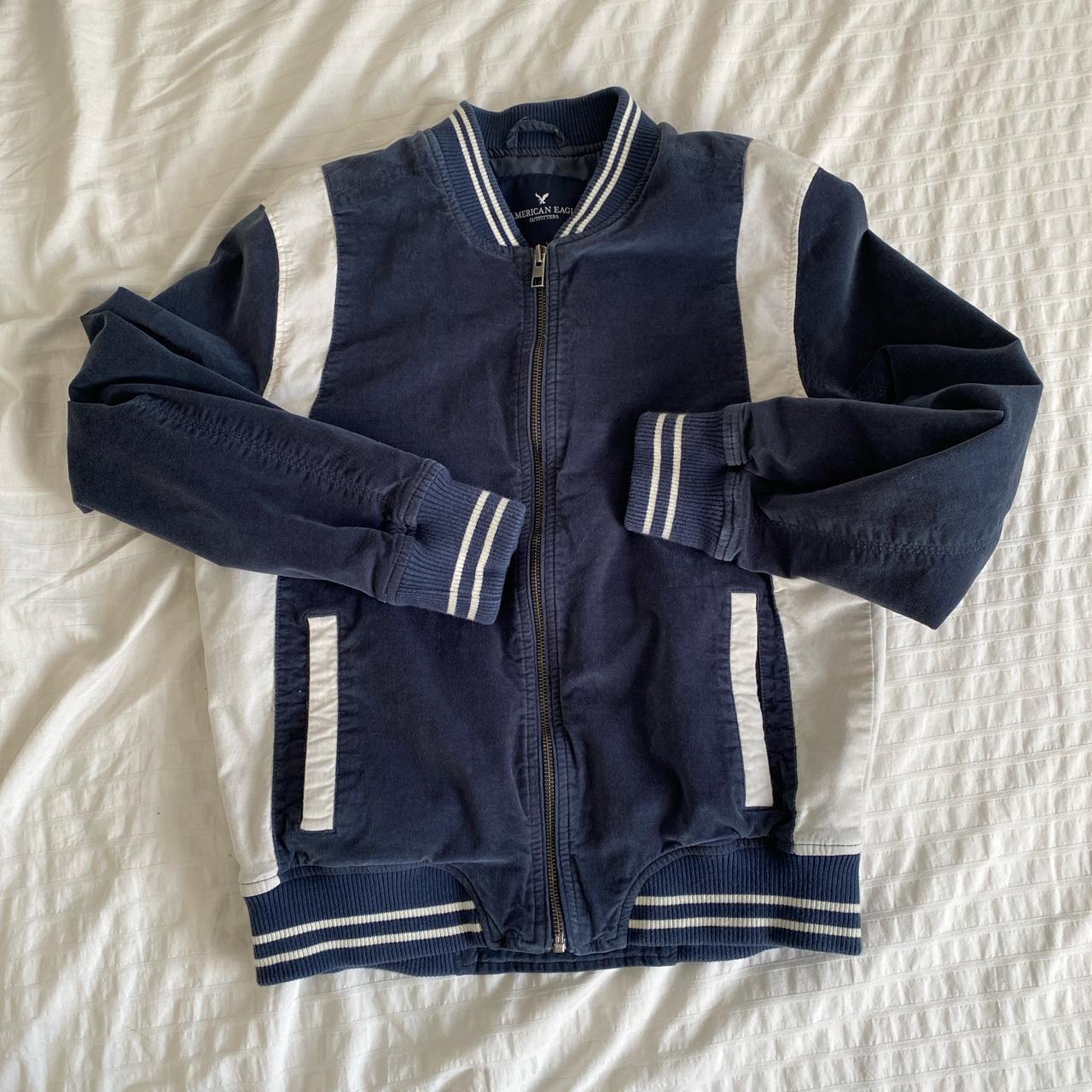 American Eagle varsity letterman jacket Women Size... - Depop