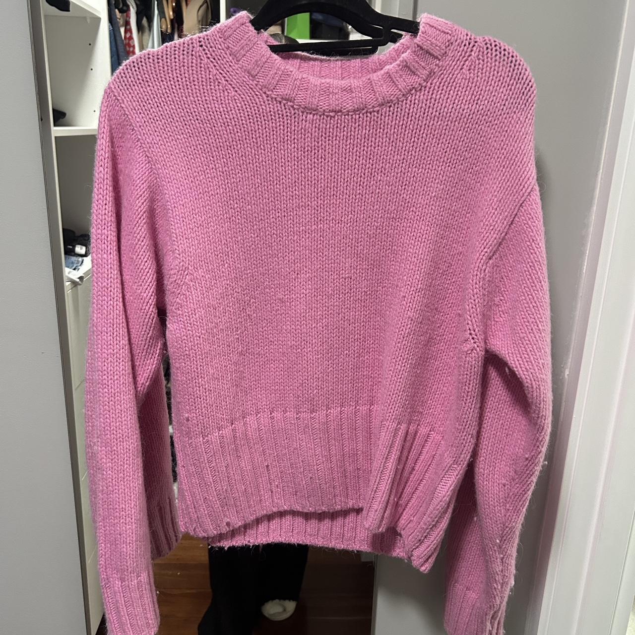 COS pink knit jumper - Depop