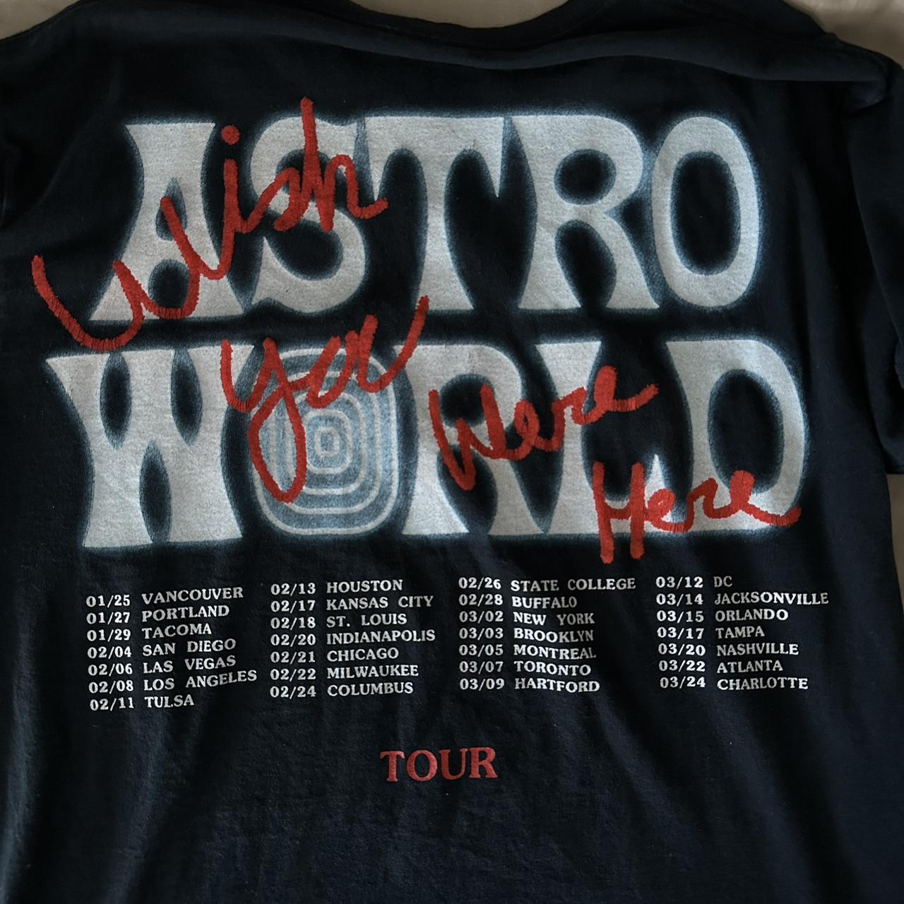 Travis Scott Astroworld merch tee shirt sz M worn a... - Depop