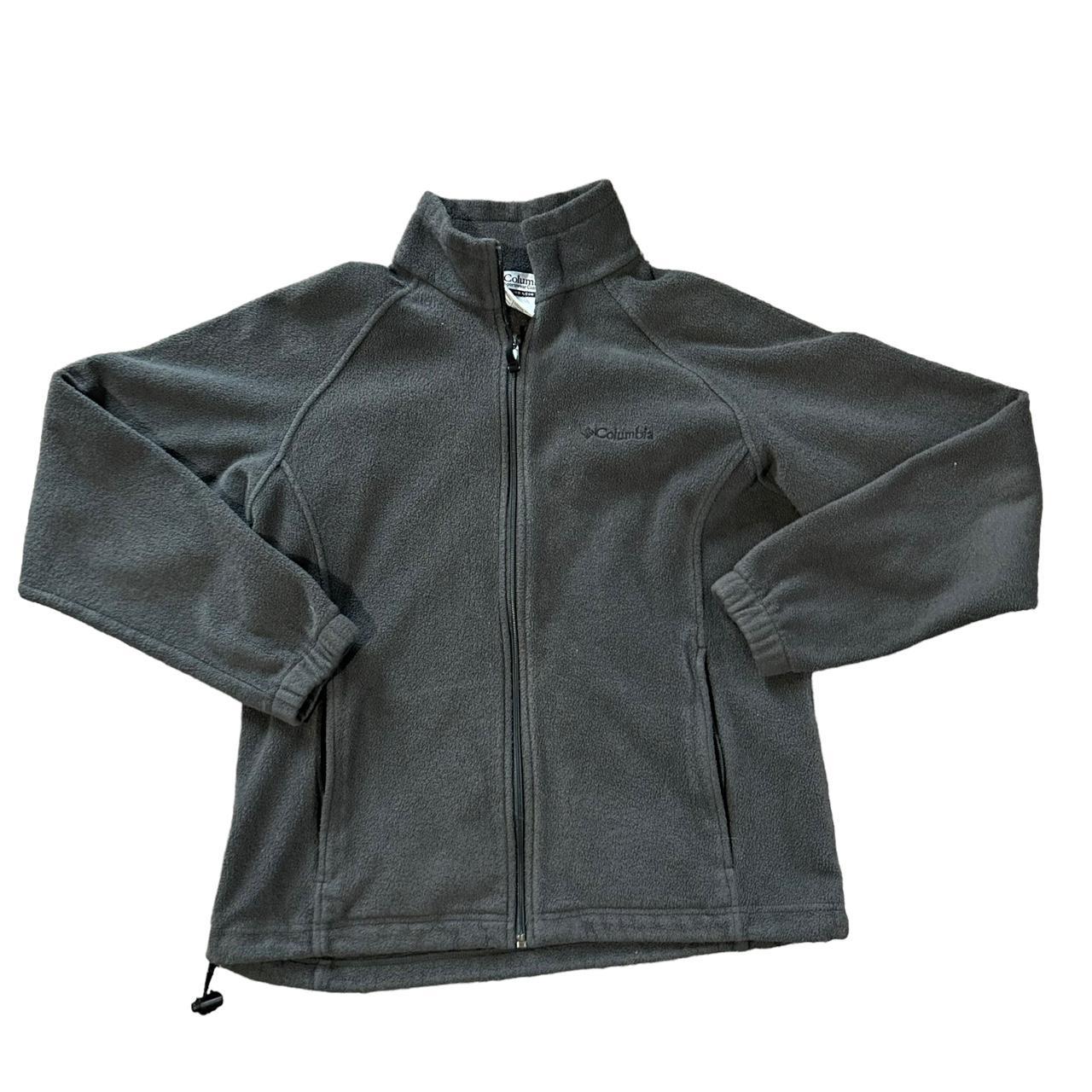 Grey Columbia zip up fleece .size L womens... - Depop