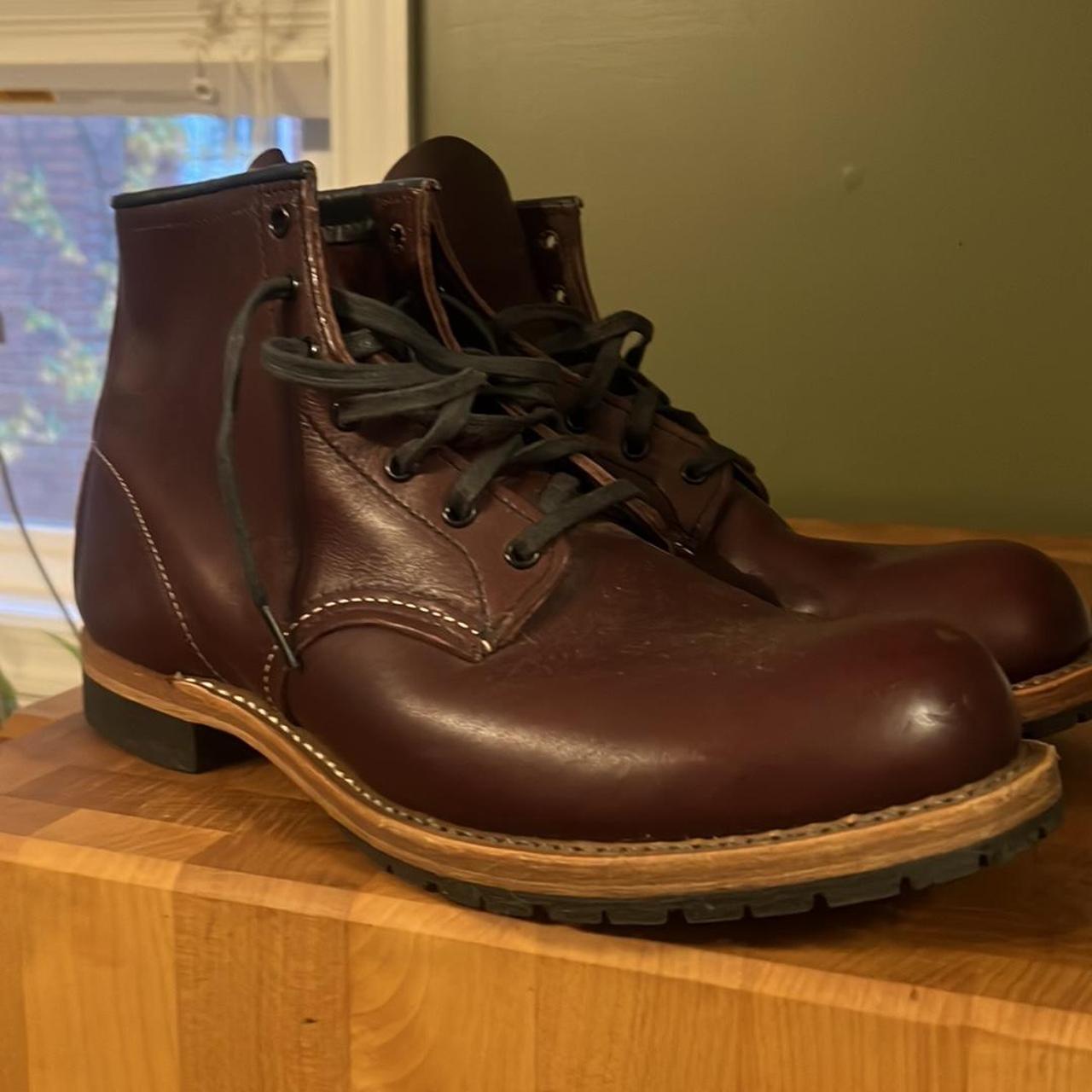 RED WING 9011 BECKMAN 6" ROUND TOE BOOT- BLACK... - Depop